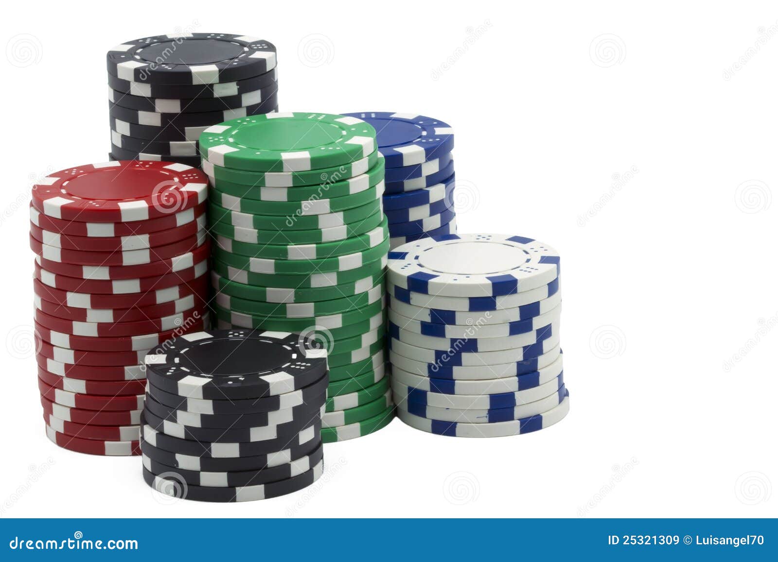 Isolated poker tokens stock image. Image of chance, symbol - 25321309