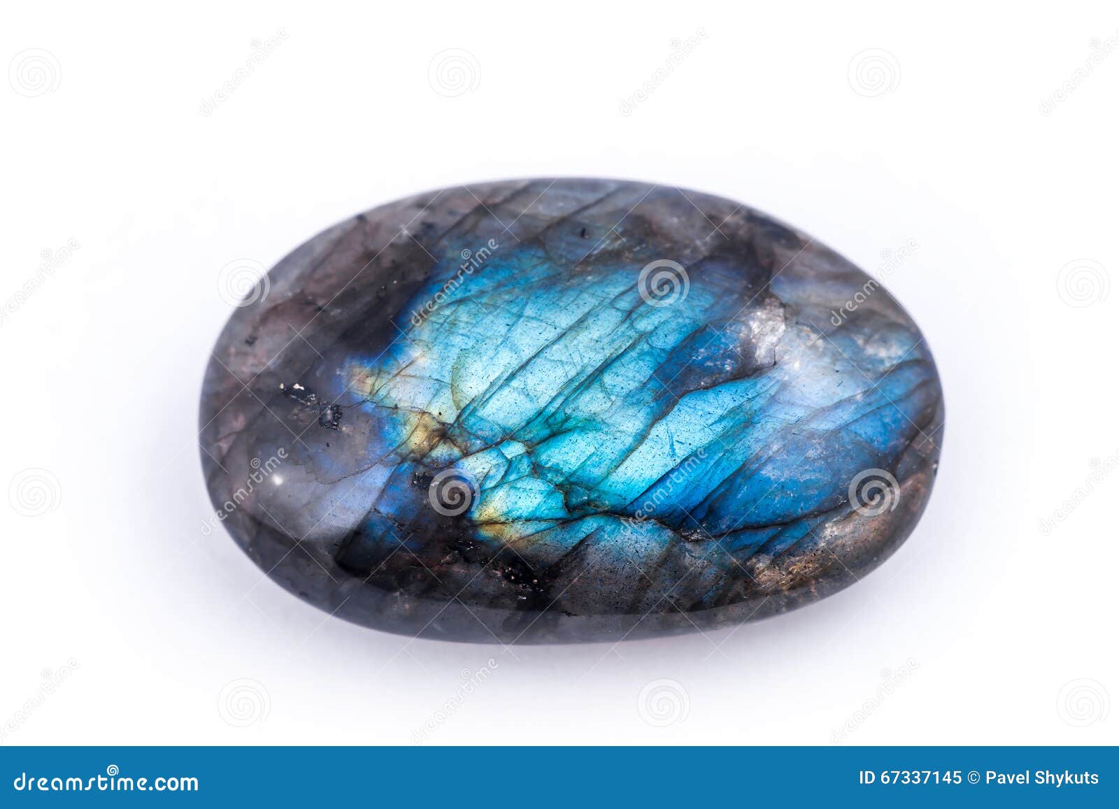 Isolated Polished Labradorite Stock Image - Image of gems, texture ...