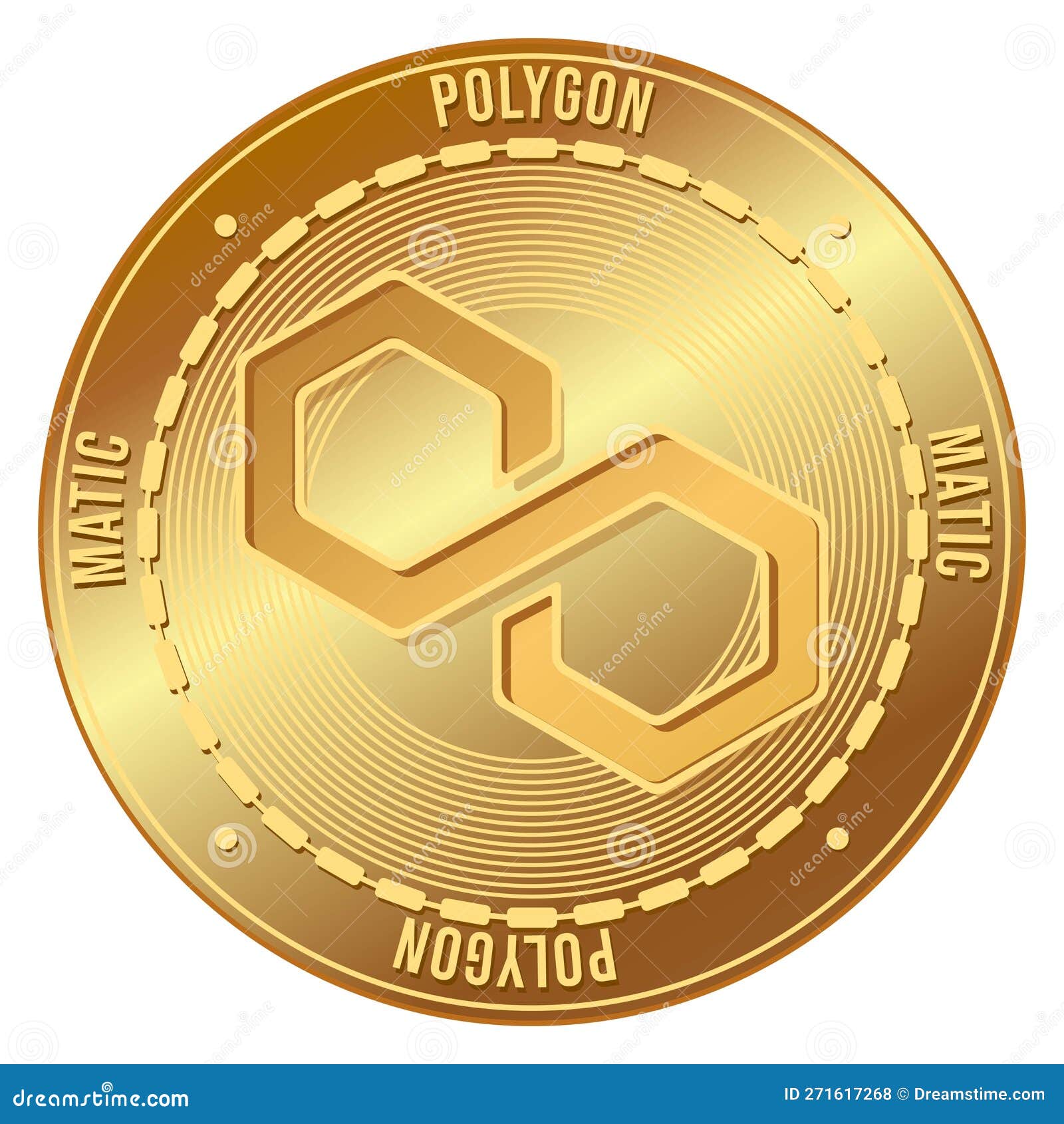 Isolated polygon coin icon editorial stock photo. Illustration of ...