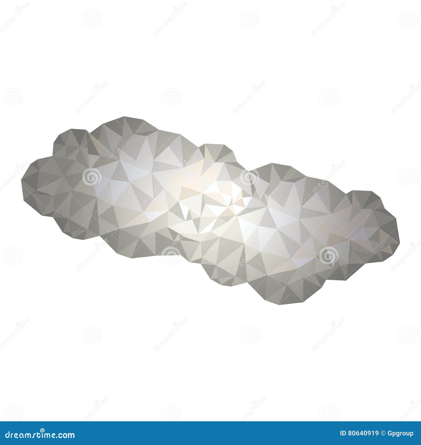 Isolated Polygonal Cloud Design Stock Vector - Illustration of design ...