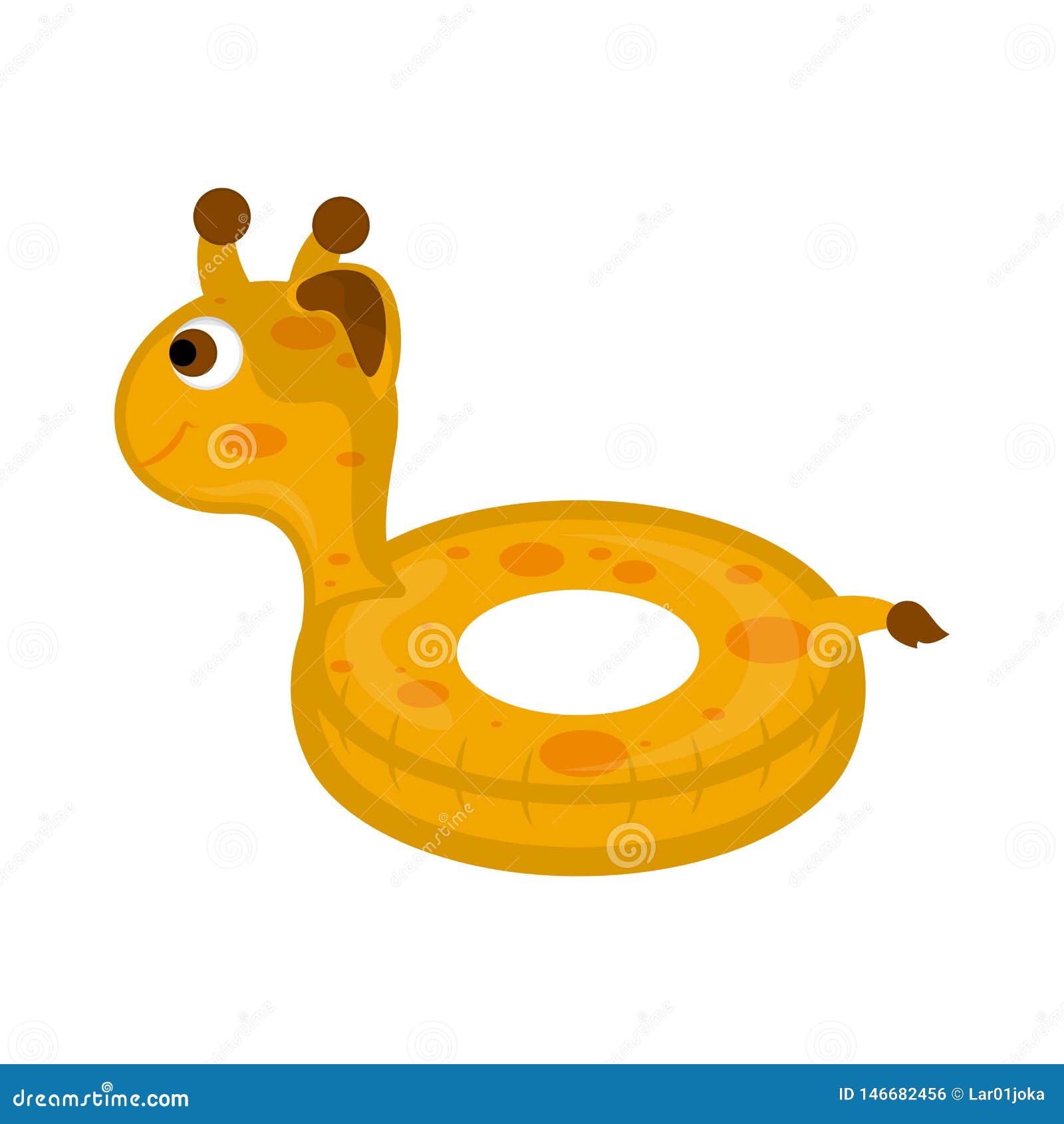 Isolated Pool Float Shaped Giraffe Image Stock Vector - Illustration of ...
