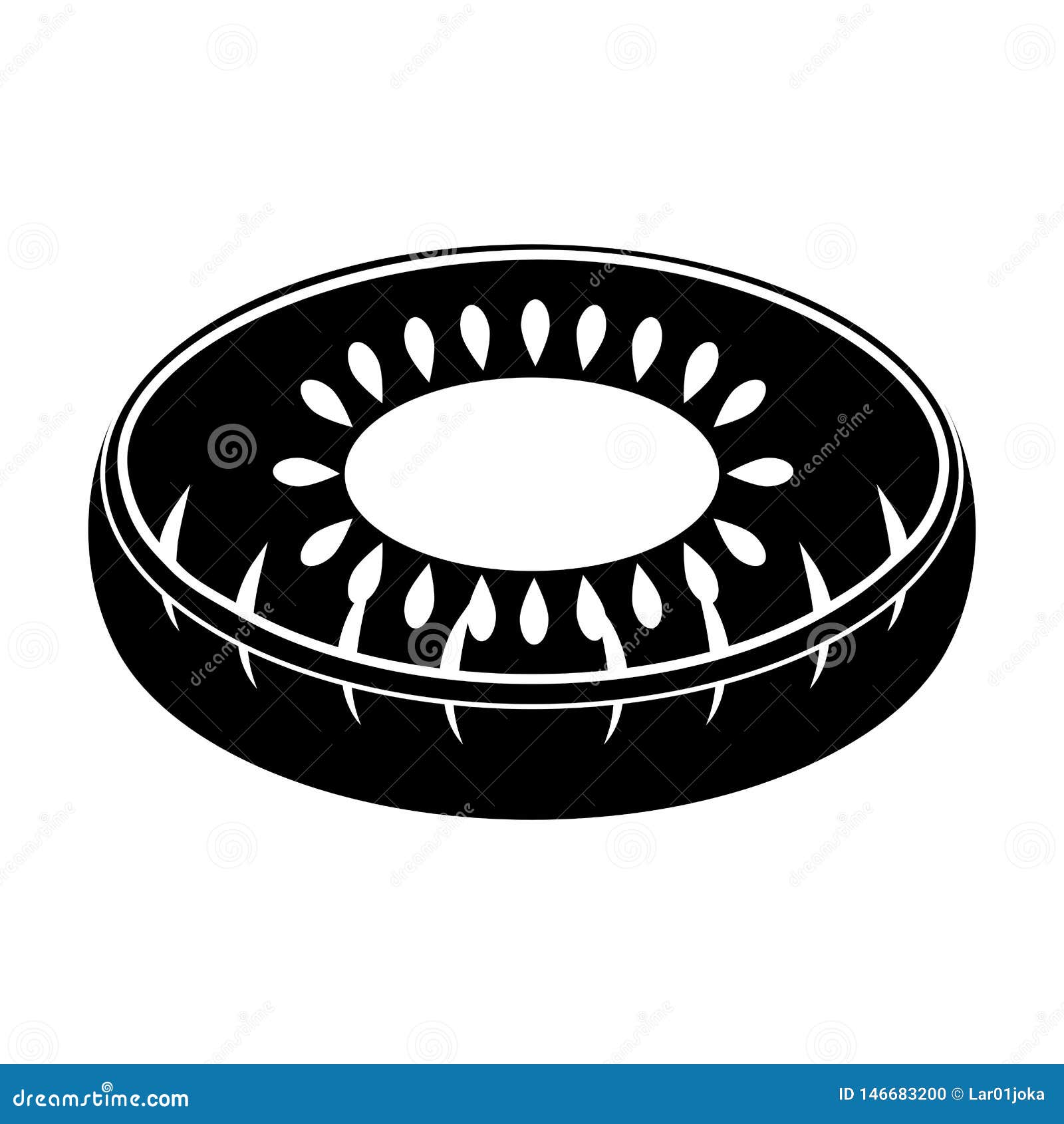Isolated Pool Float Shaped Kiwi Icon Stock Vector - Illustration of ...