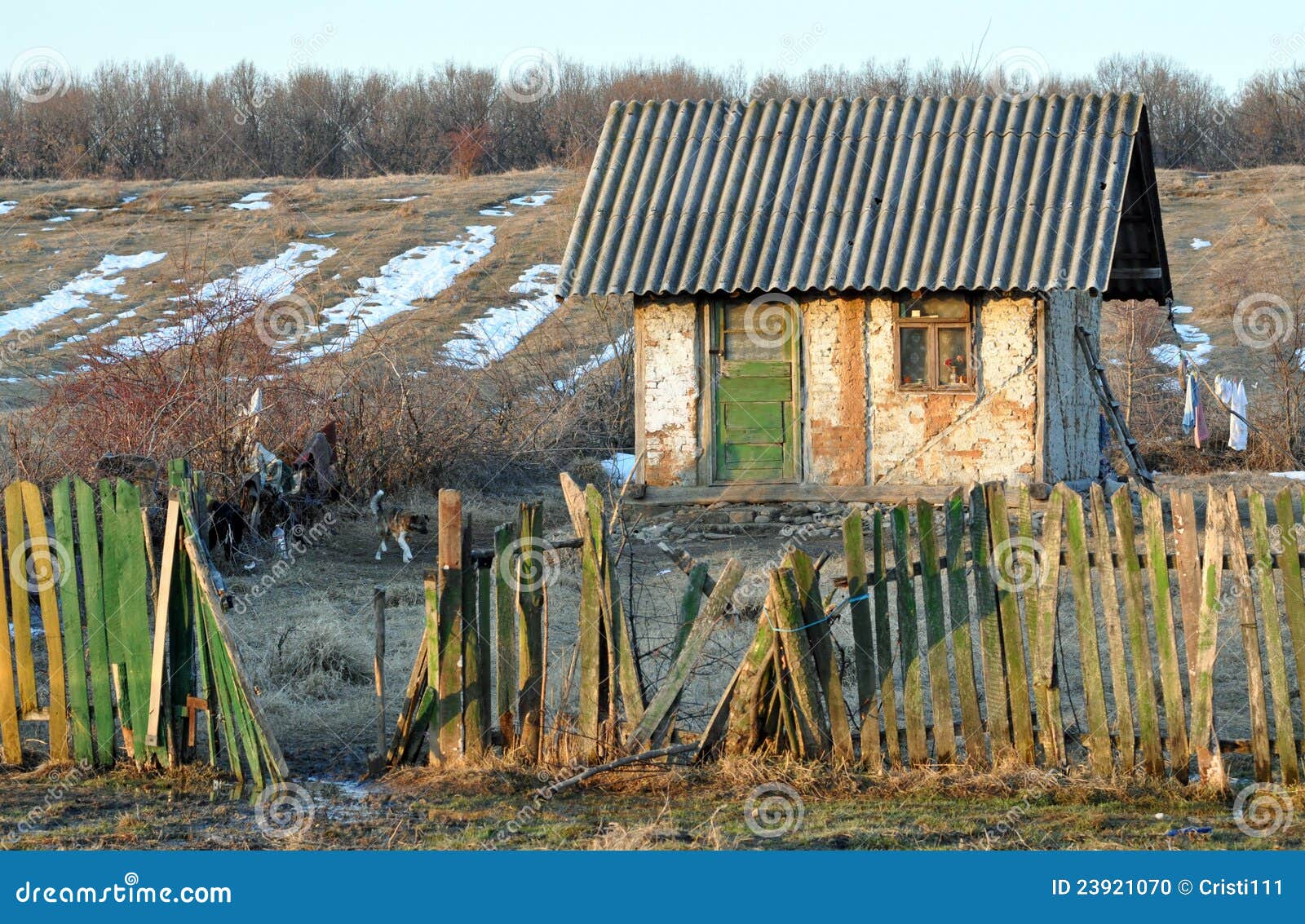 Isolated poor house stock photo. Image of house, isolated - 23921070