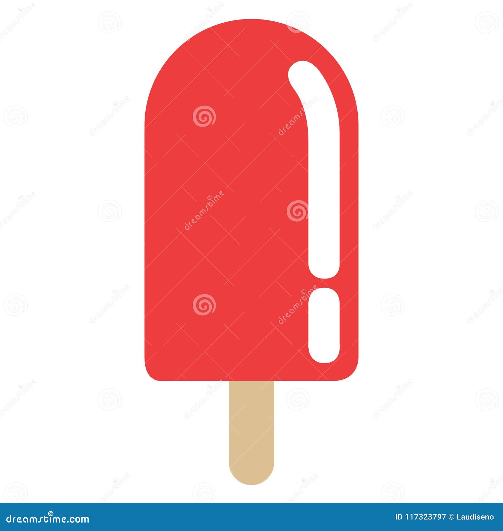 Isolated popsicle icon stock vector. Illustration of sweet - 117323797