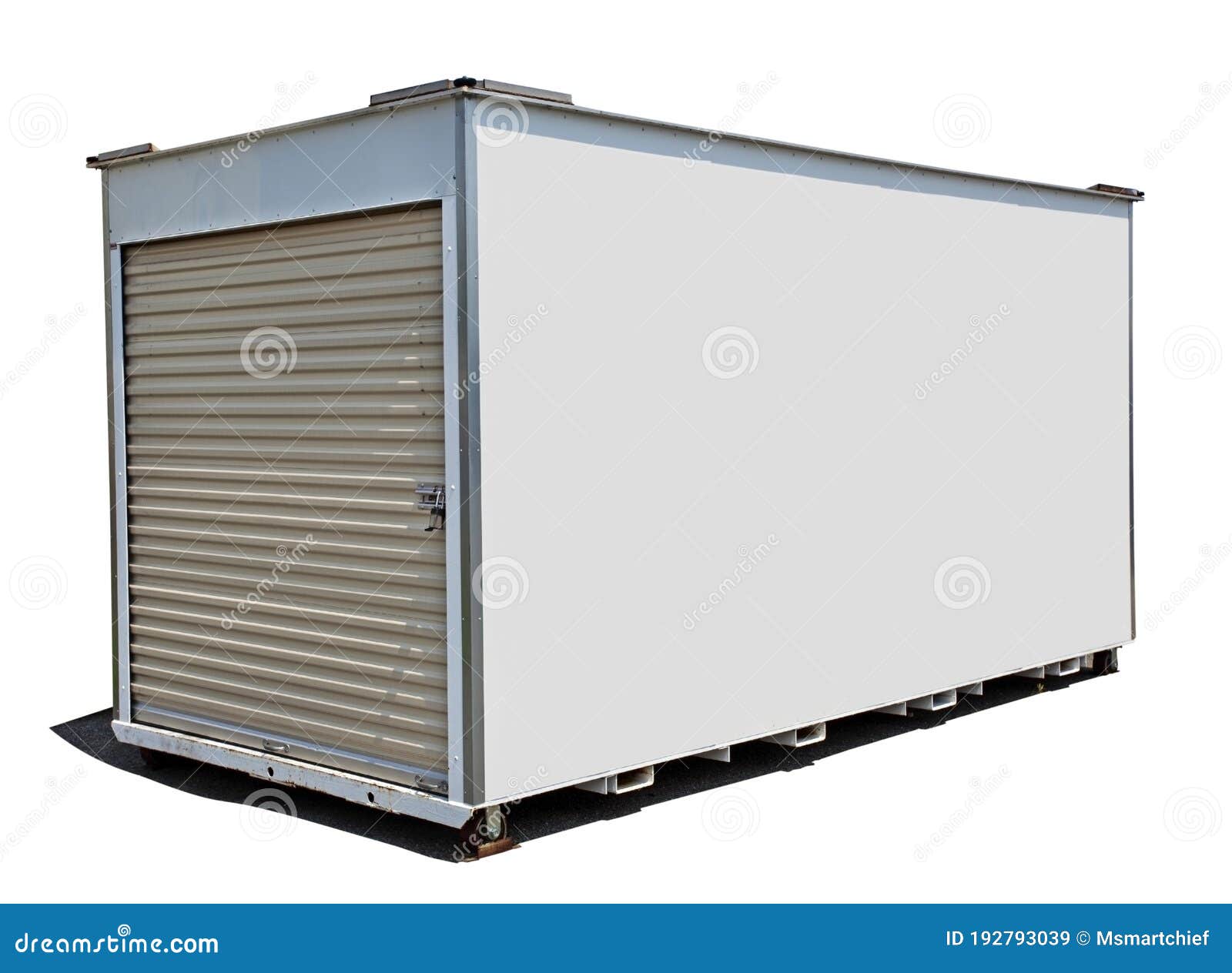Portable White Storage Container Stock Image - Image of isolated ...
