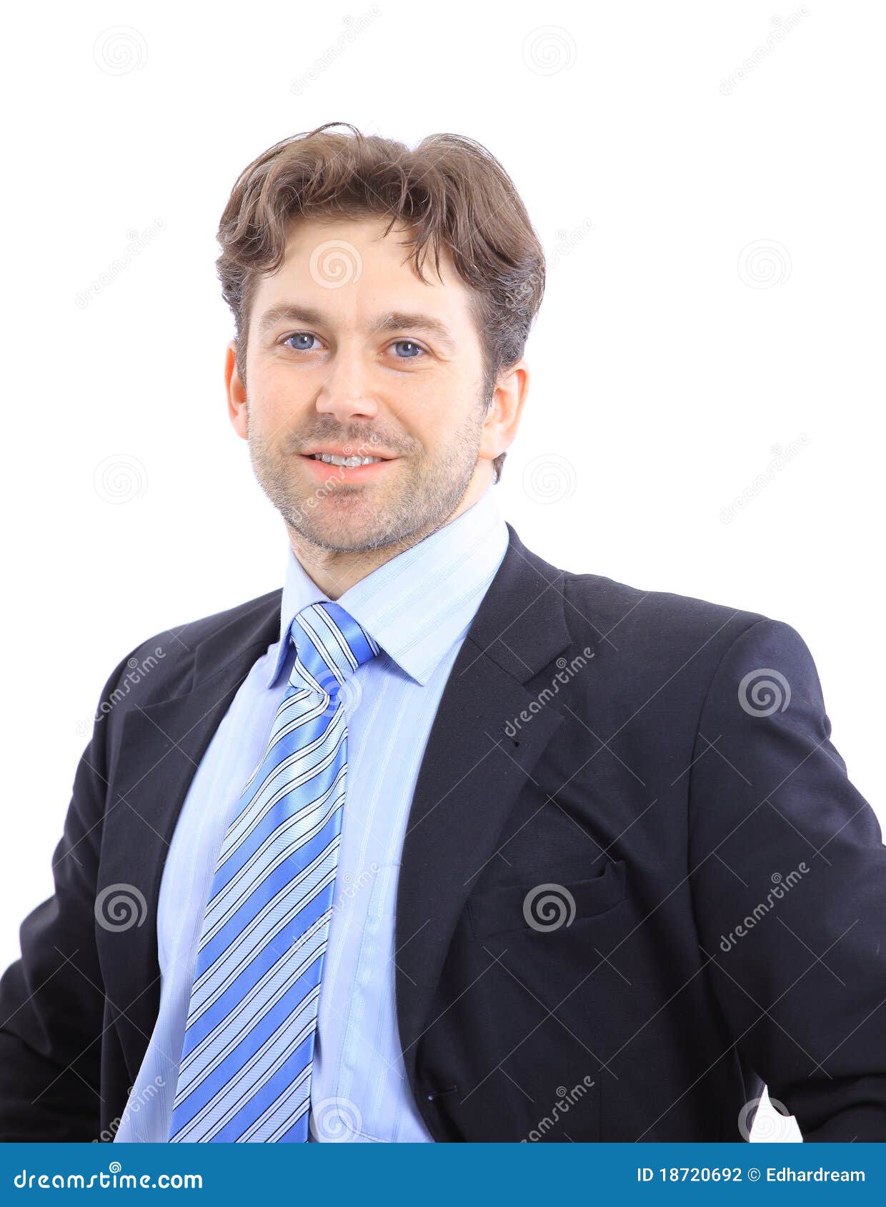 Isolated Portrait Of A Senior Executive Stock Photo - Image of casual ...