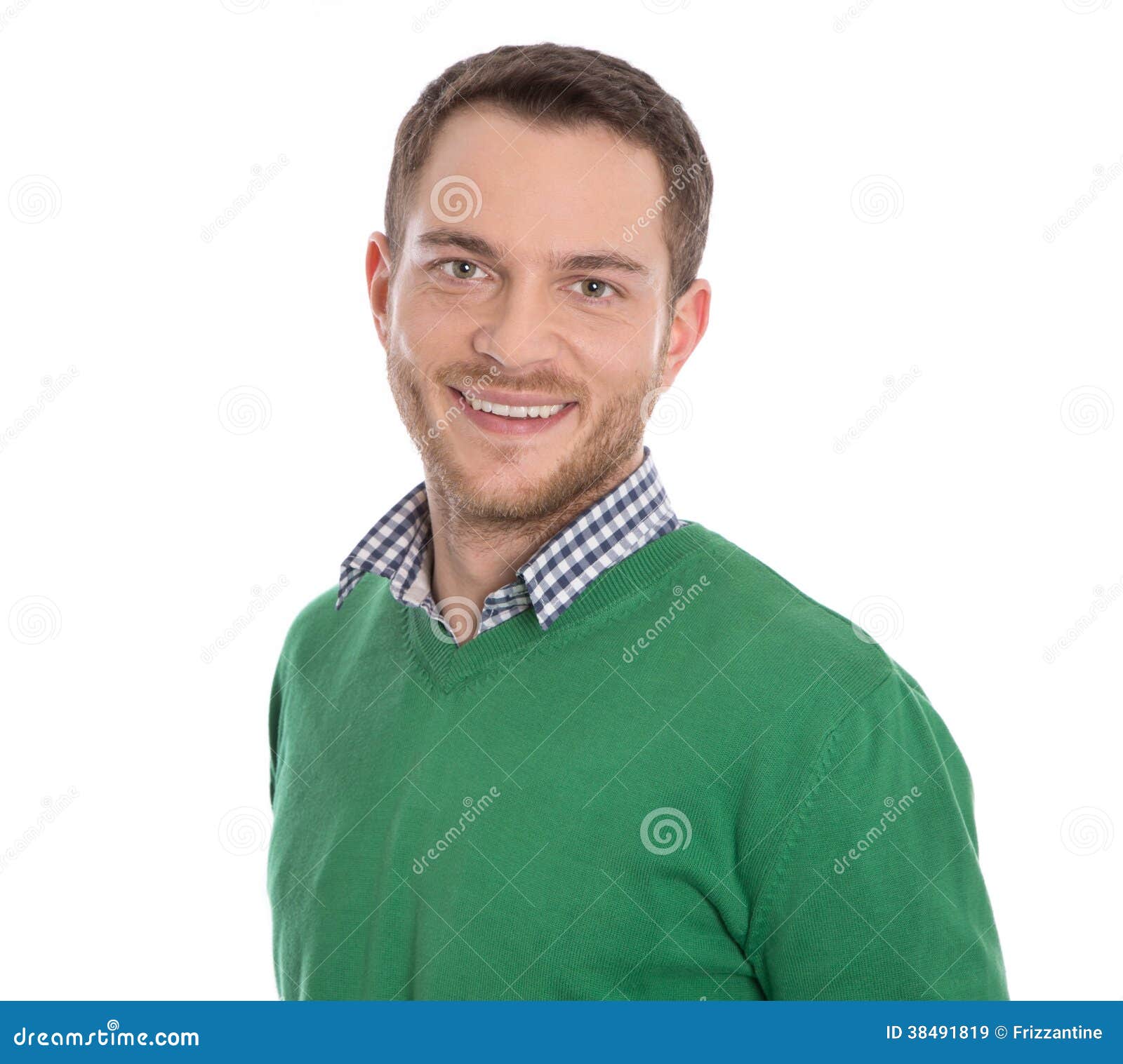 Isolated Portrait of Successful Entrepreneur on White. Stock Image ...