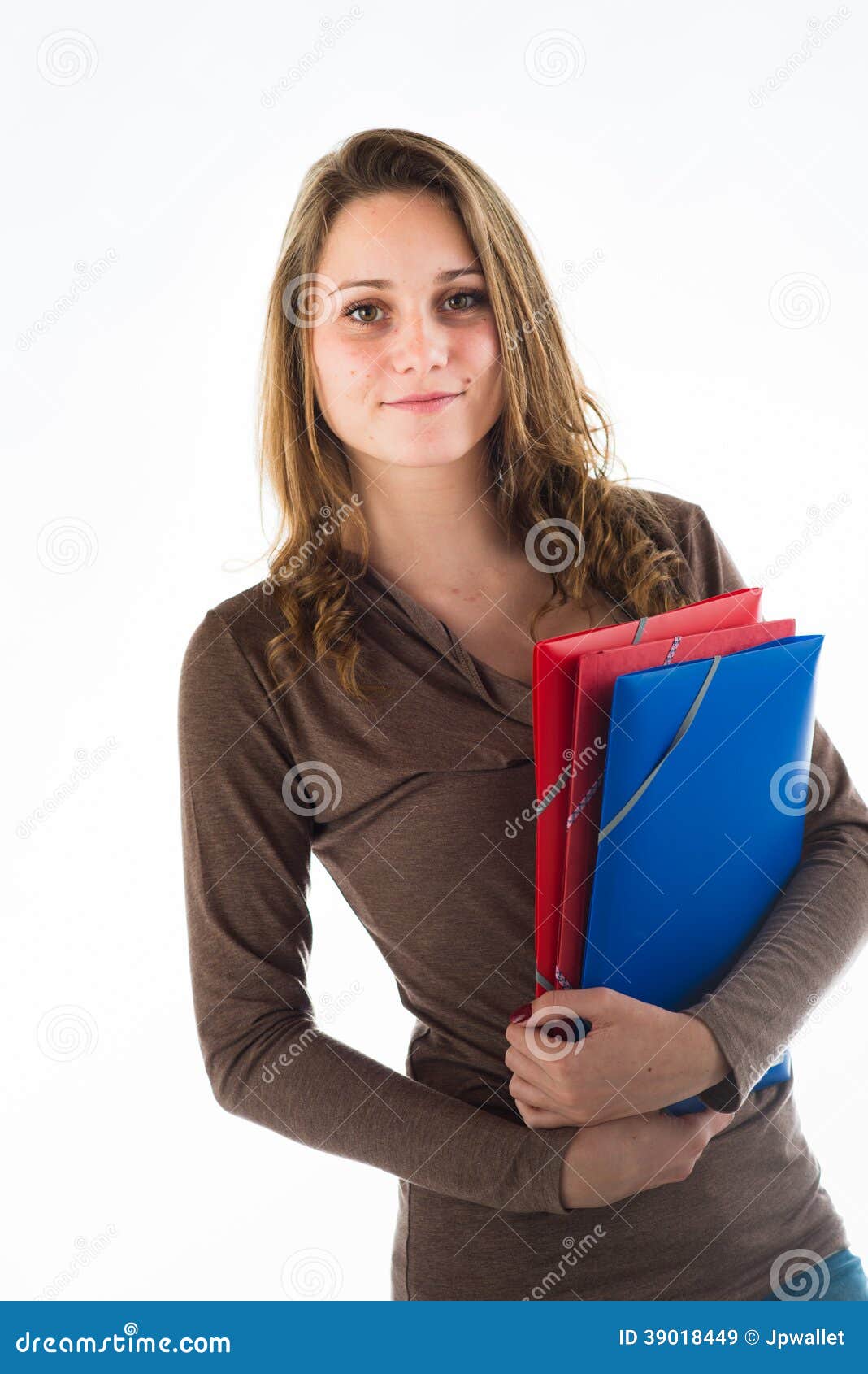 Isolated Portrait of a Young Student Stock Image - Image of comfortable ...