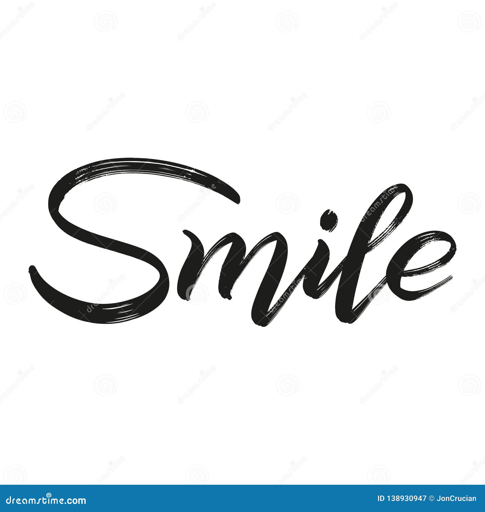 Inspire. Black Script. Hand Lettering. Stock Vector - Illustration of ...