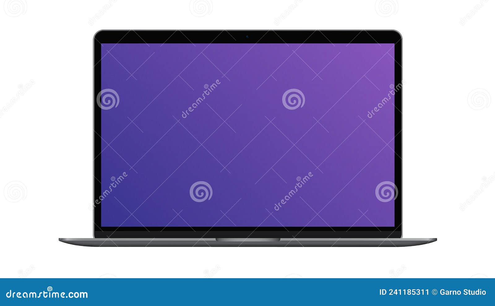 Isolated Pro Laptop 2021. Front View Stock Vector - Illustration of ...