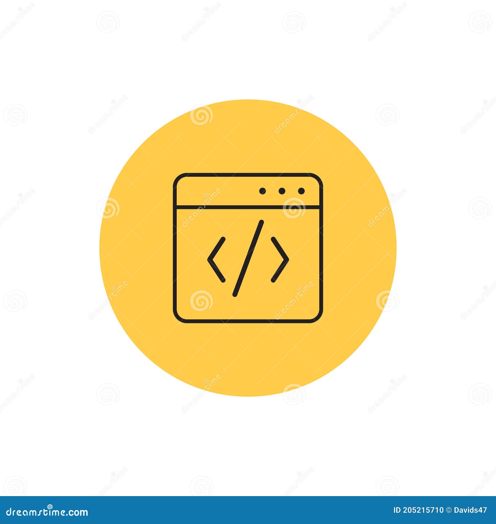 Isolated Program Yellow Logo Stock Vector - Illustration of concept ...