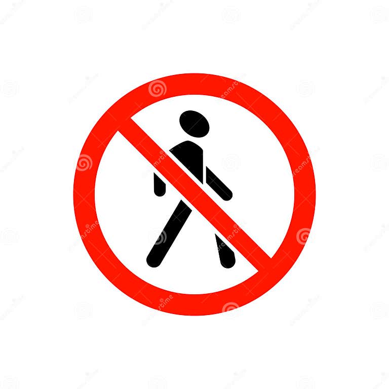 Road Signs. Pedestrians Prohibited Stock Vector - Illustration of stop ... Road Signs. Pedestrians Prohibited Stock Vector - Illustration of stop ...