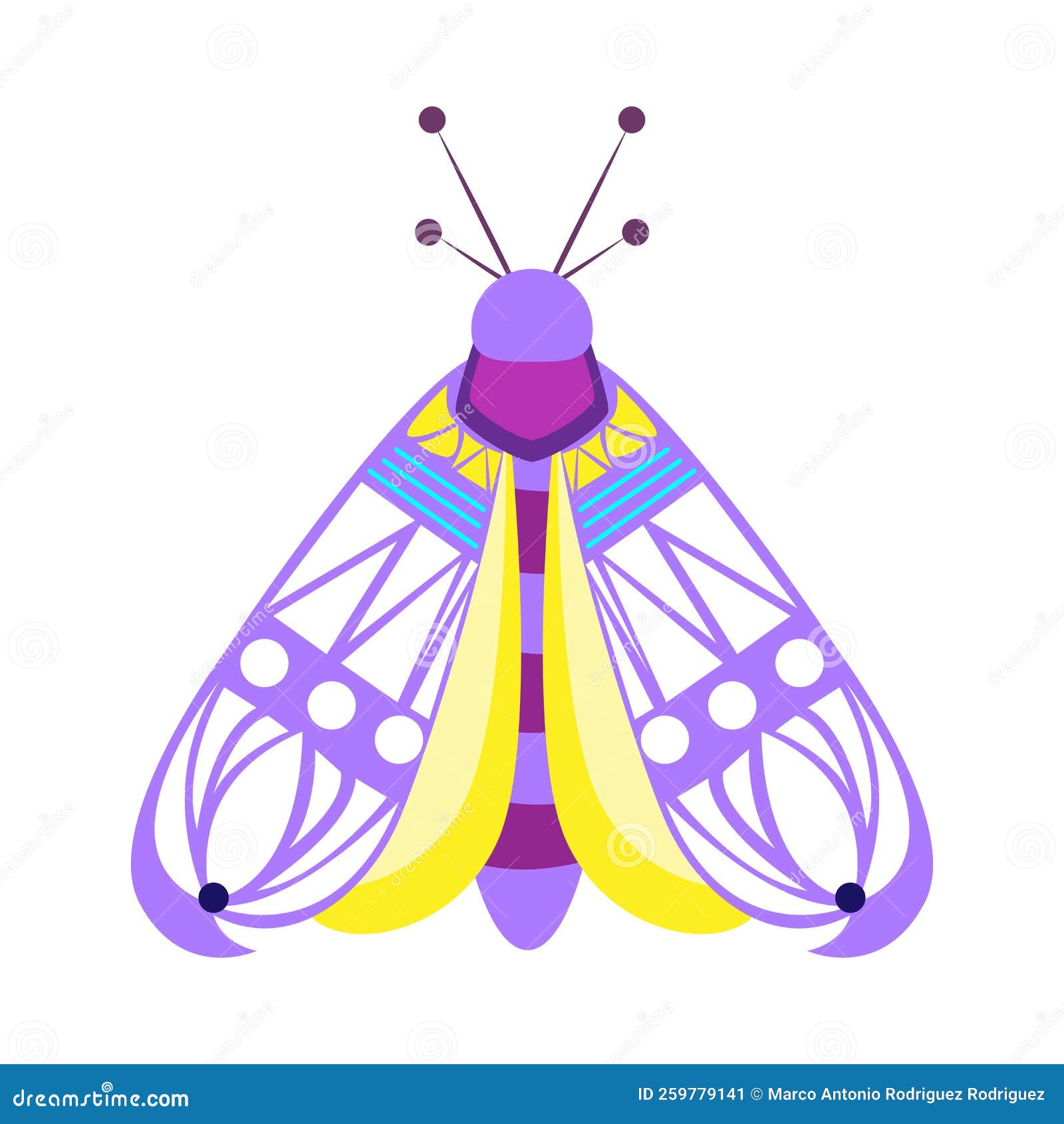 Isolated Purple Moth Vector Illustration Stock Vector - Illustration of ...