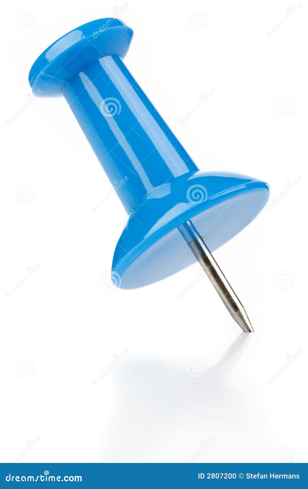 Isolated pushpin stock photo. Image of pushpin, blue, close - 2807200