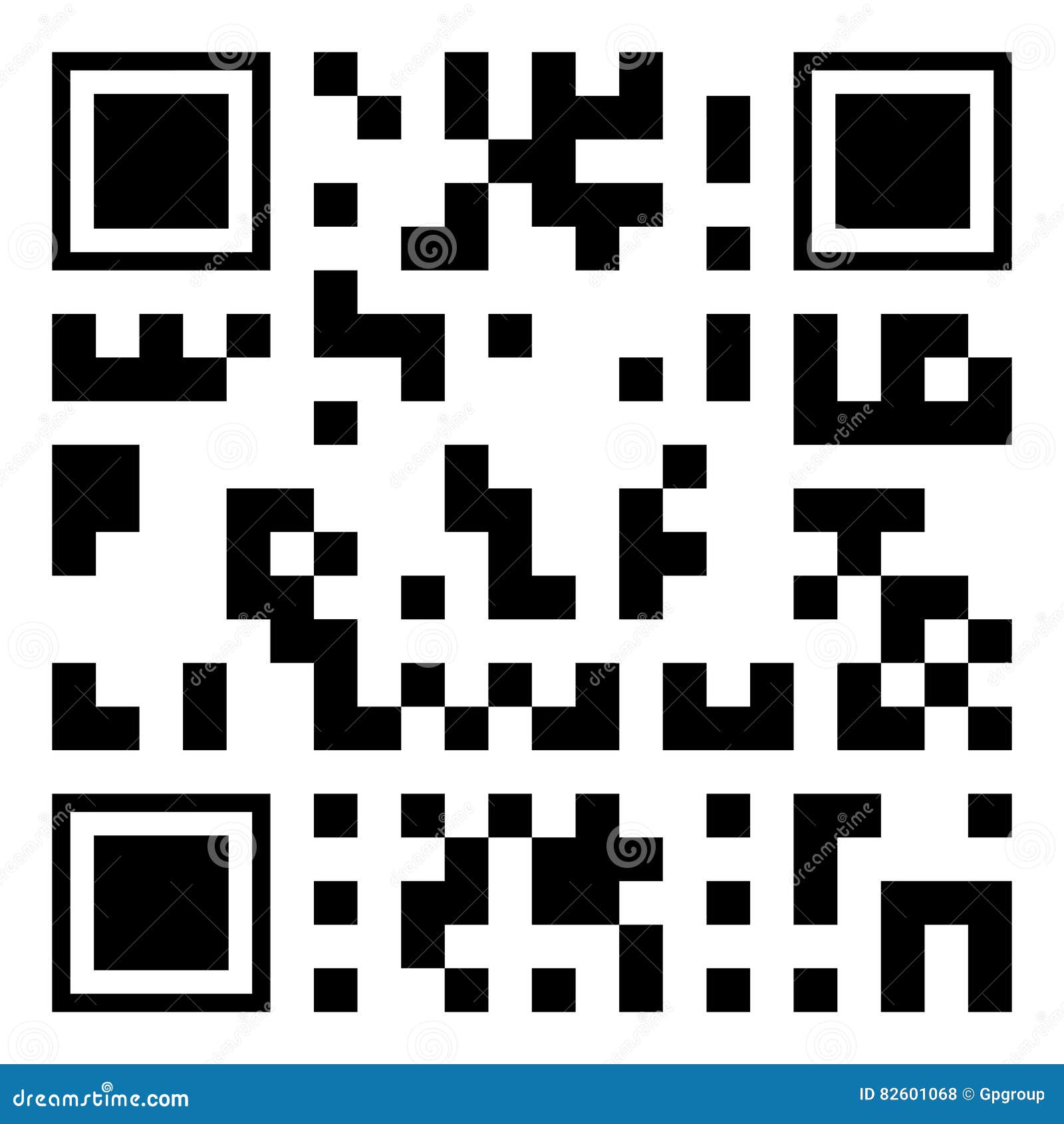 Isolated qr code design stock vector. Illustration of square - 82601068