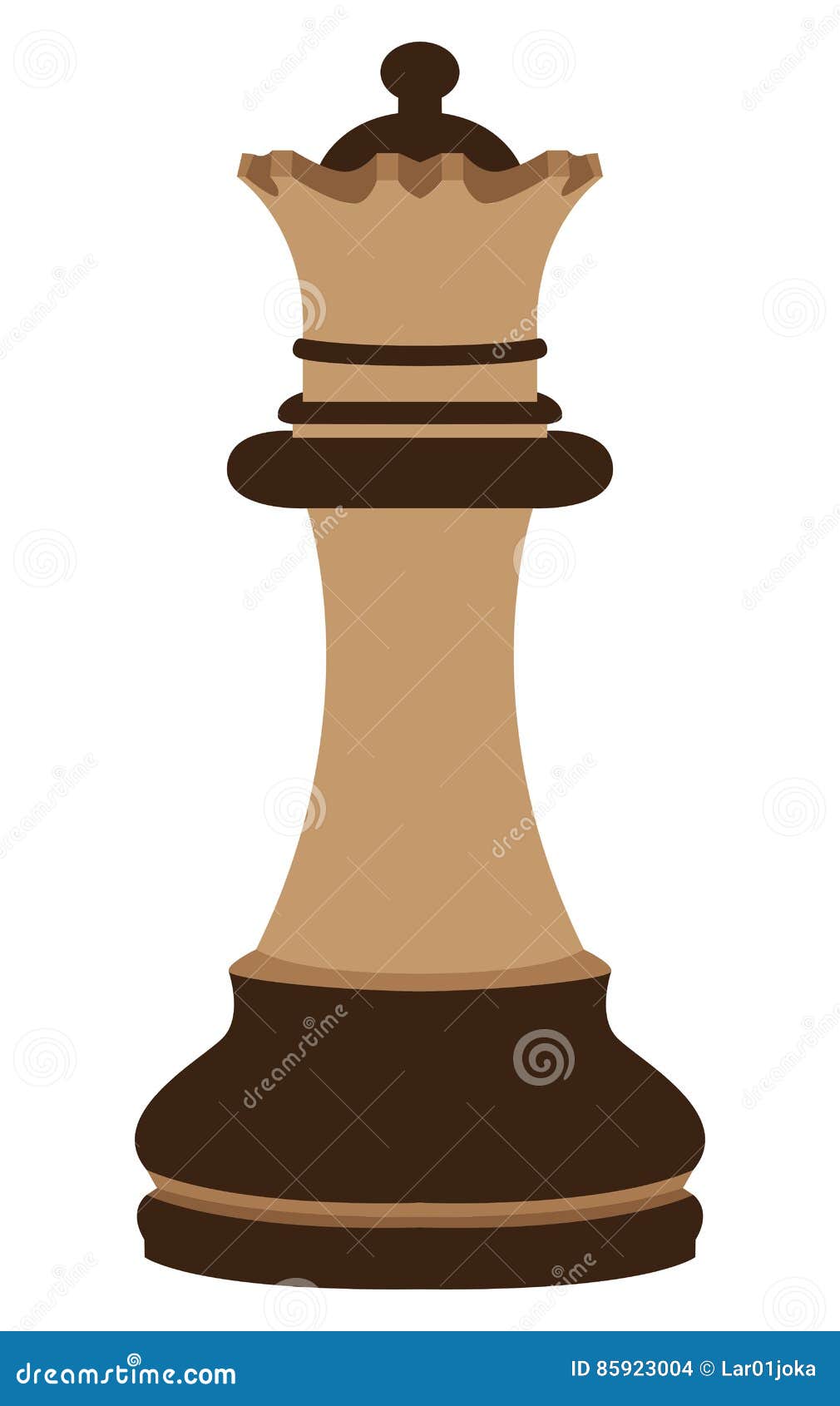 Isolated queen piece stock vector. Illustration of battle - 85923004