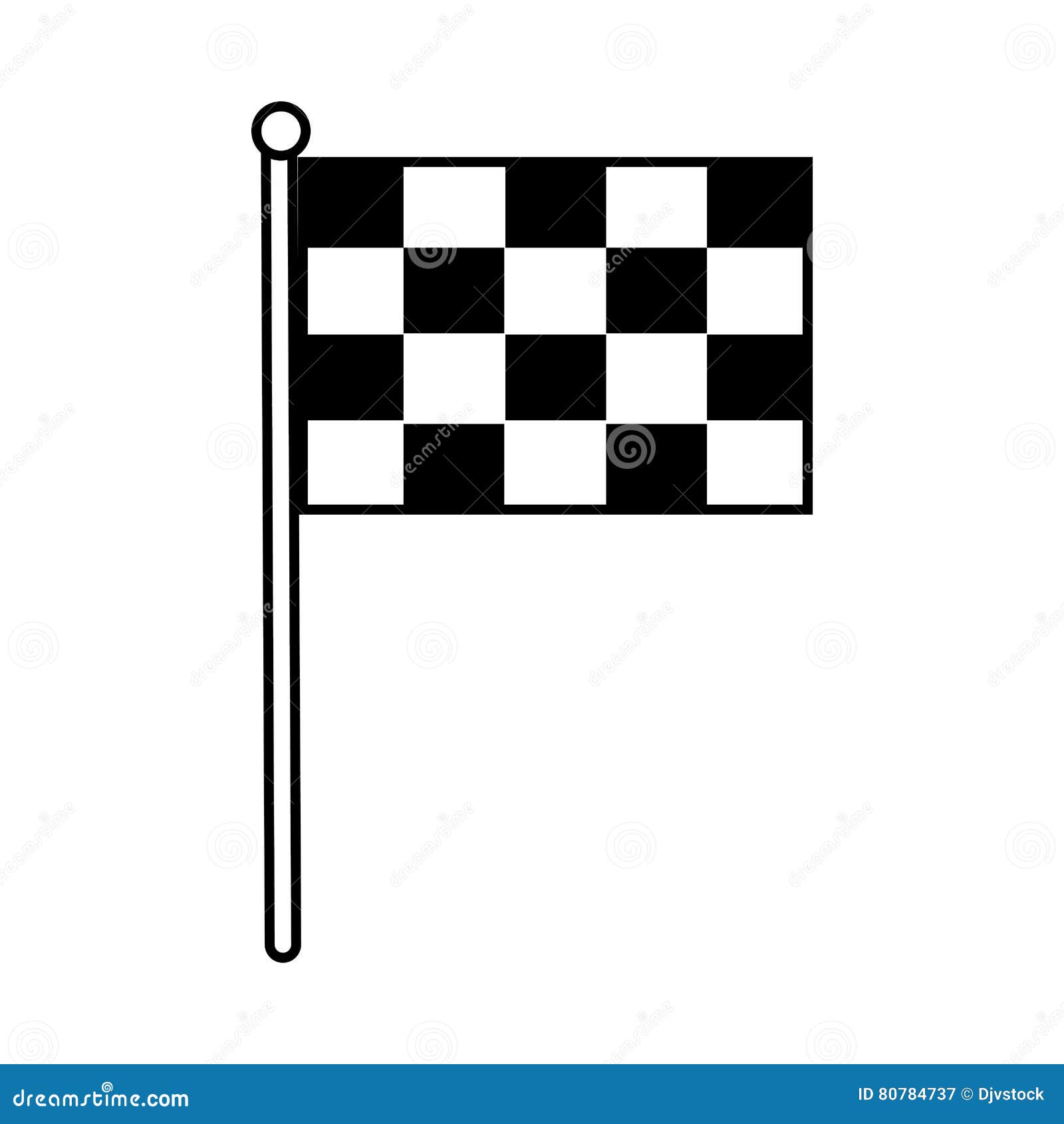 Isolated race flag stock vector. Illustration of speed - 80784737
