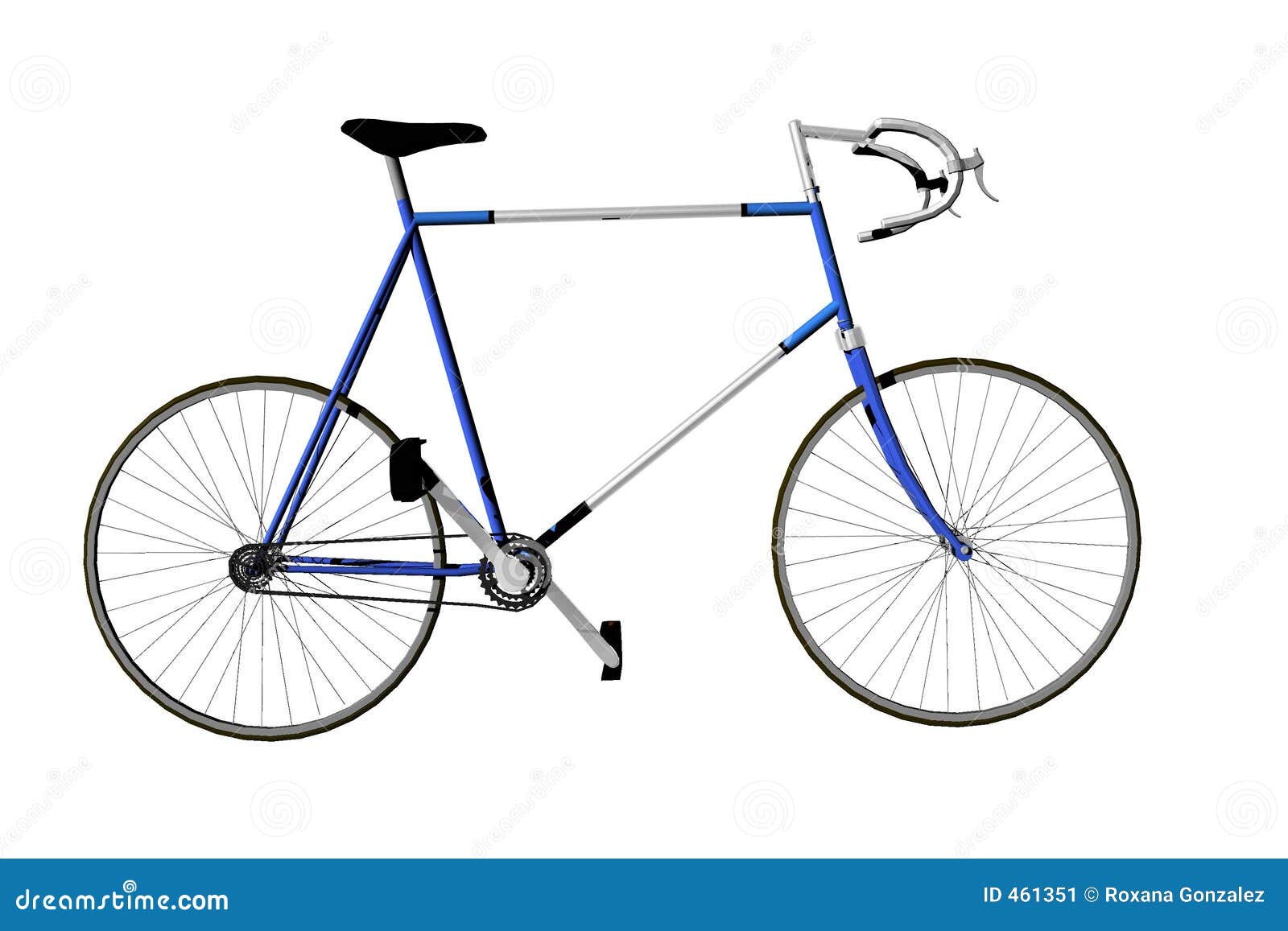 Isolated racing bike stock illustration. Illustration of excitement ...