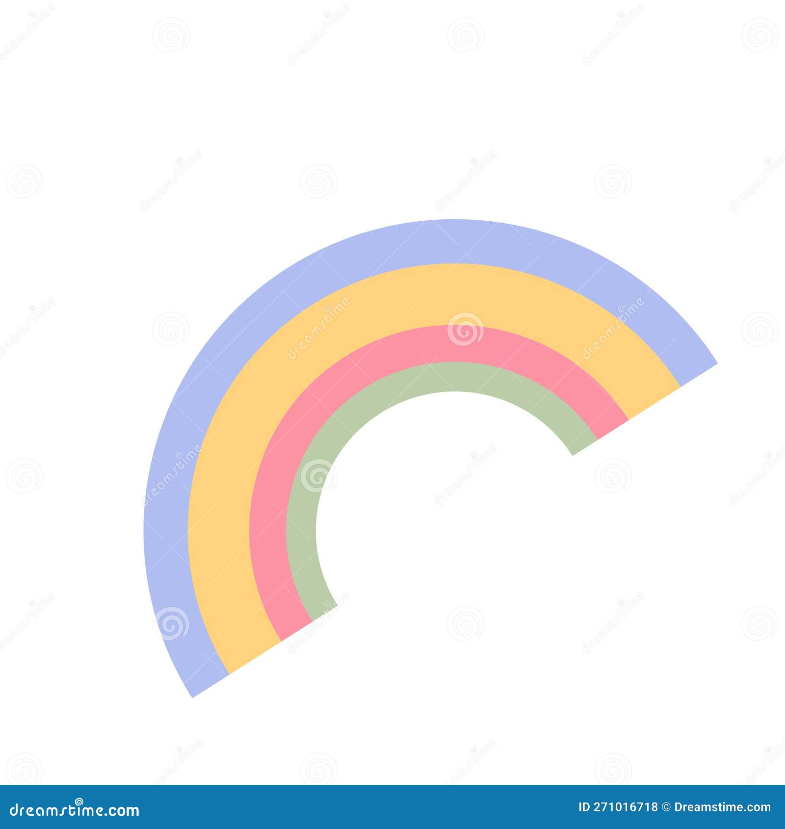 Isolated Rainbow Flat Design Modern Colors Stock Vector - Illustration ...