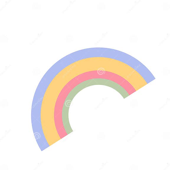 Isolated Rainbow Flat Design Modern Colors Stock Vector - Illustration ...