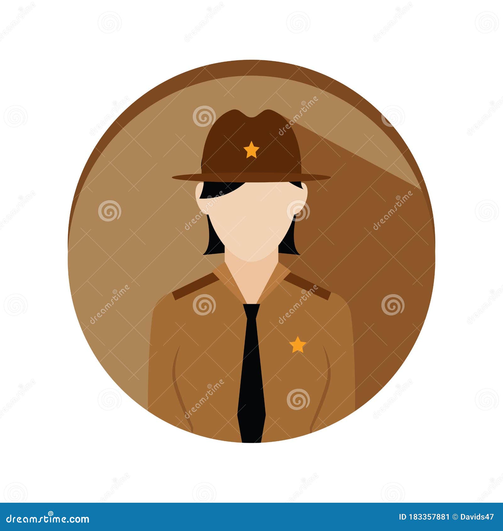 Isolated ranger icon stock vector. Illustration of simple - 183357881