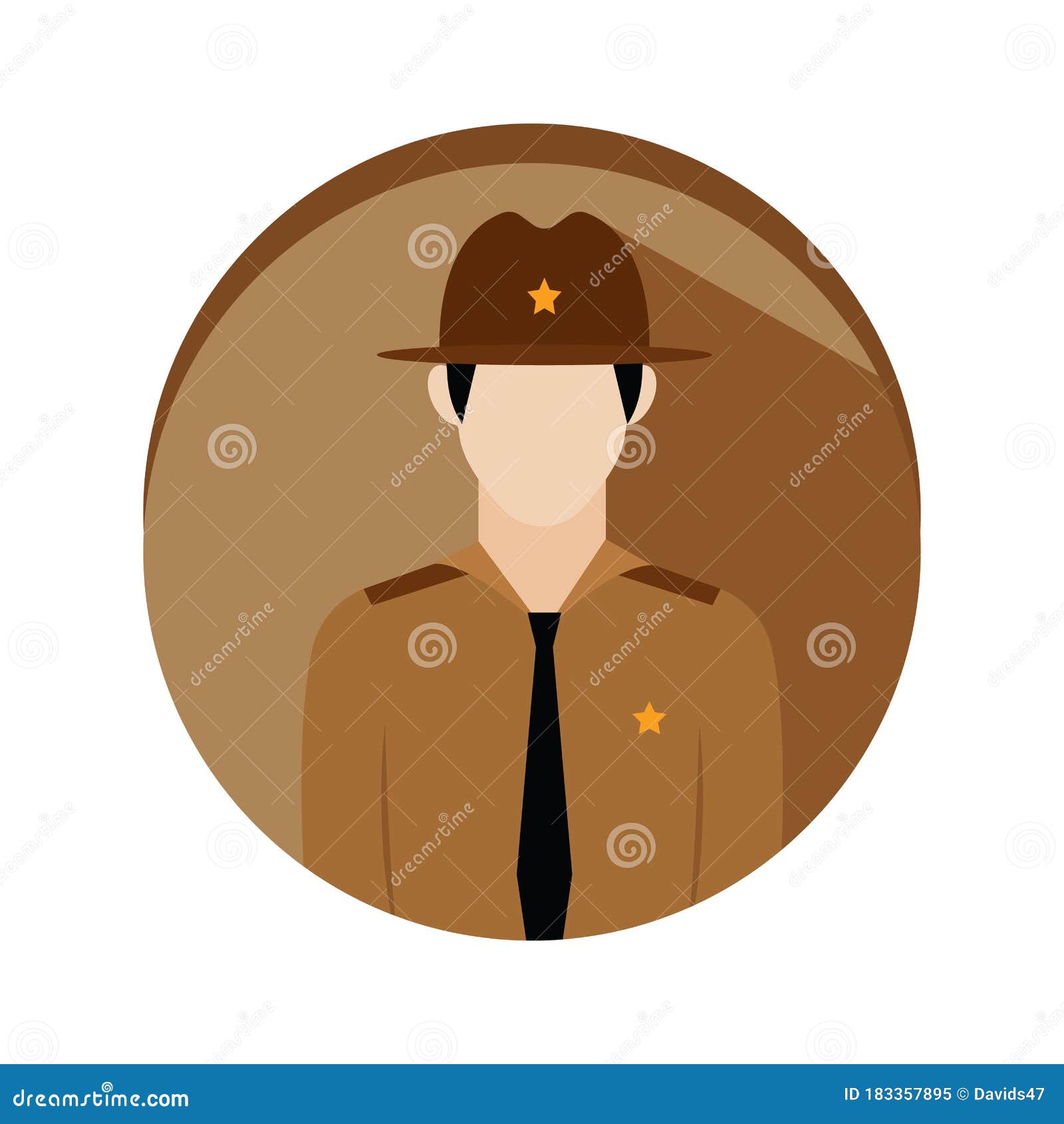 Isolated ranger icon stock vector. Illustration of simple - 183357895