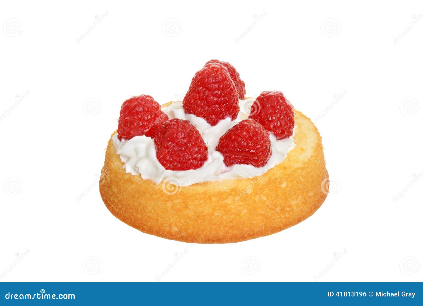 Isolated Raspberry Shortcake Stock Photo - Image of dessert, sugar ...