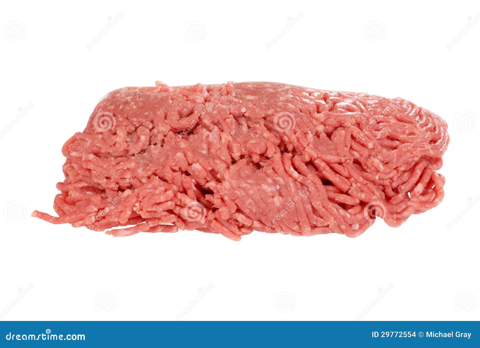 Isolated raw ground beef stock photo. Image of round - 29772554