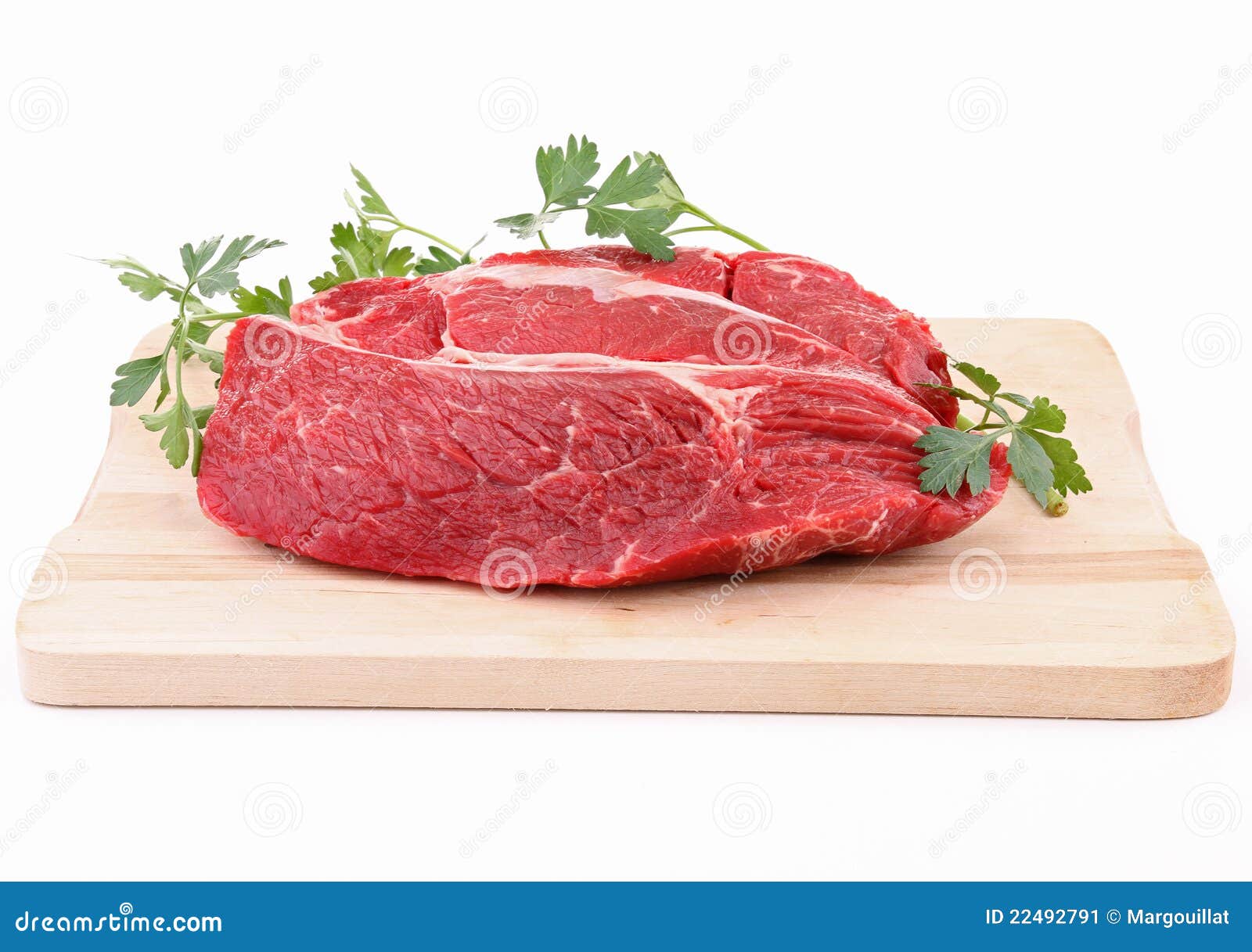Isolated raw piece of beef stock image. Image of beefsteak - 22492791