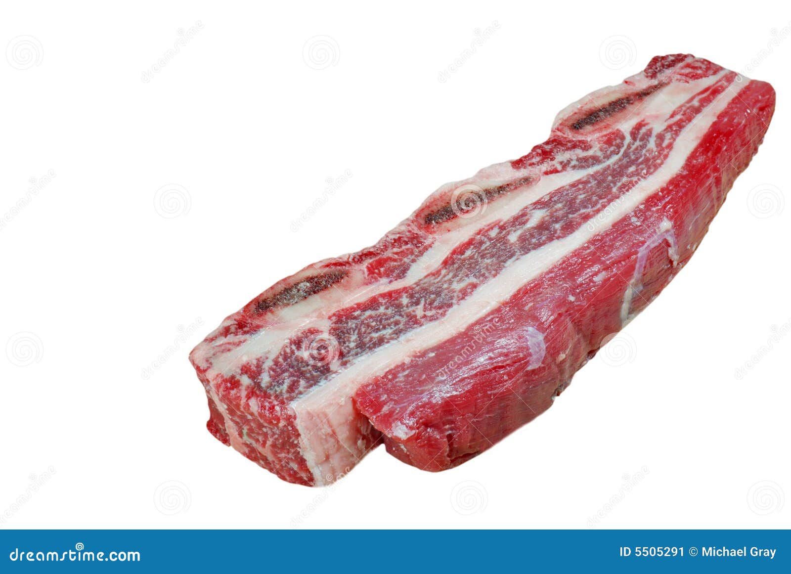 Isolated Raw short ribs stock image. Image of rack, supper - 5505291