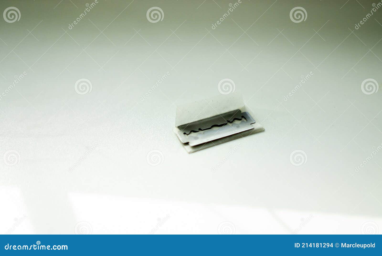 Razor blade stock photo. Image of razorblade, white - 214181294