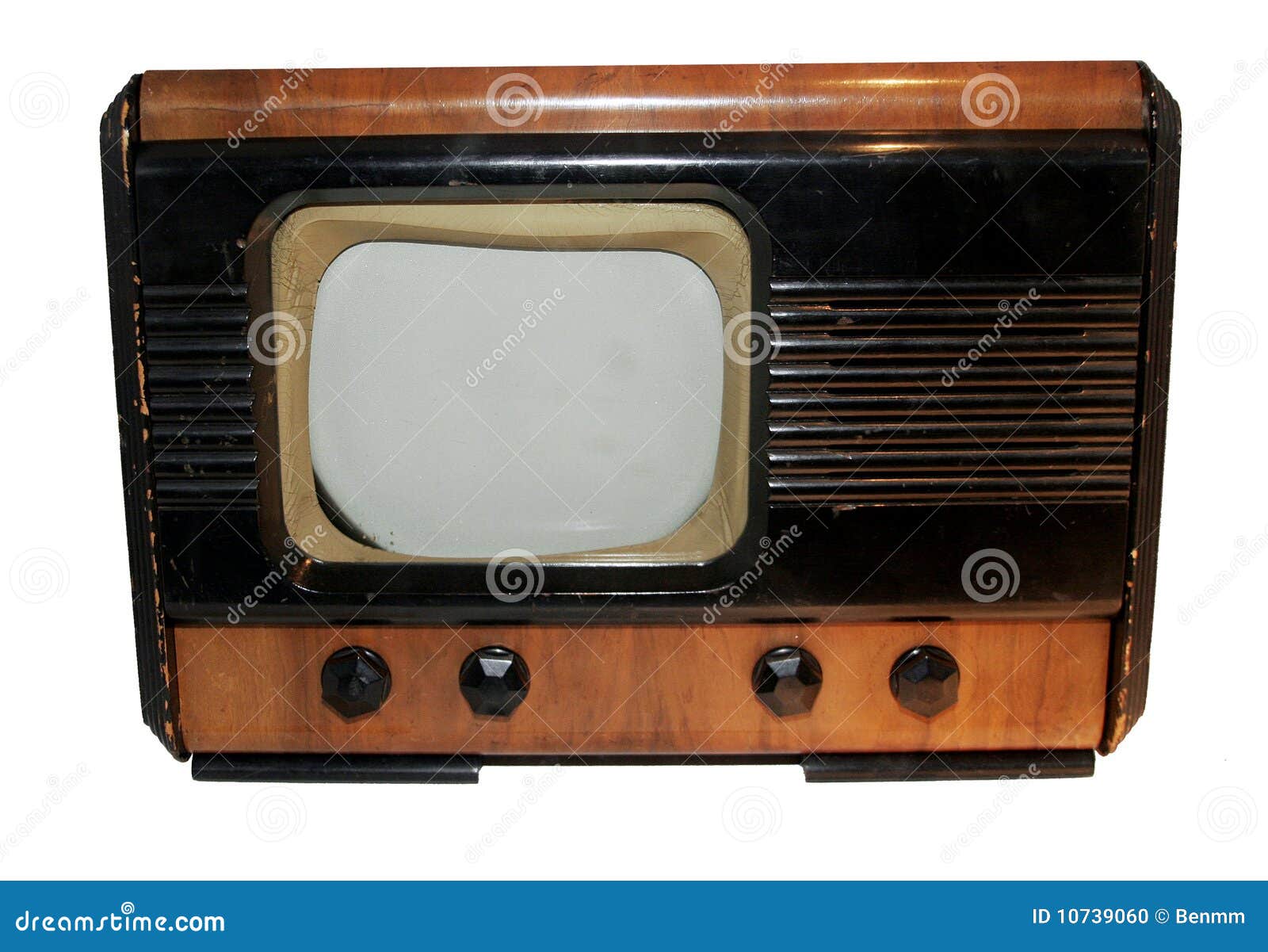 Isolated Real Vintage Radio Stock Photo - Image of deep, isolated: 10739060