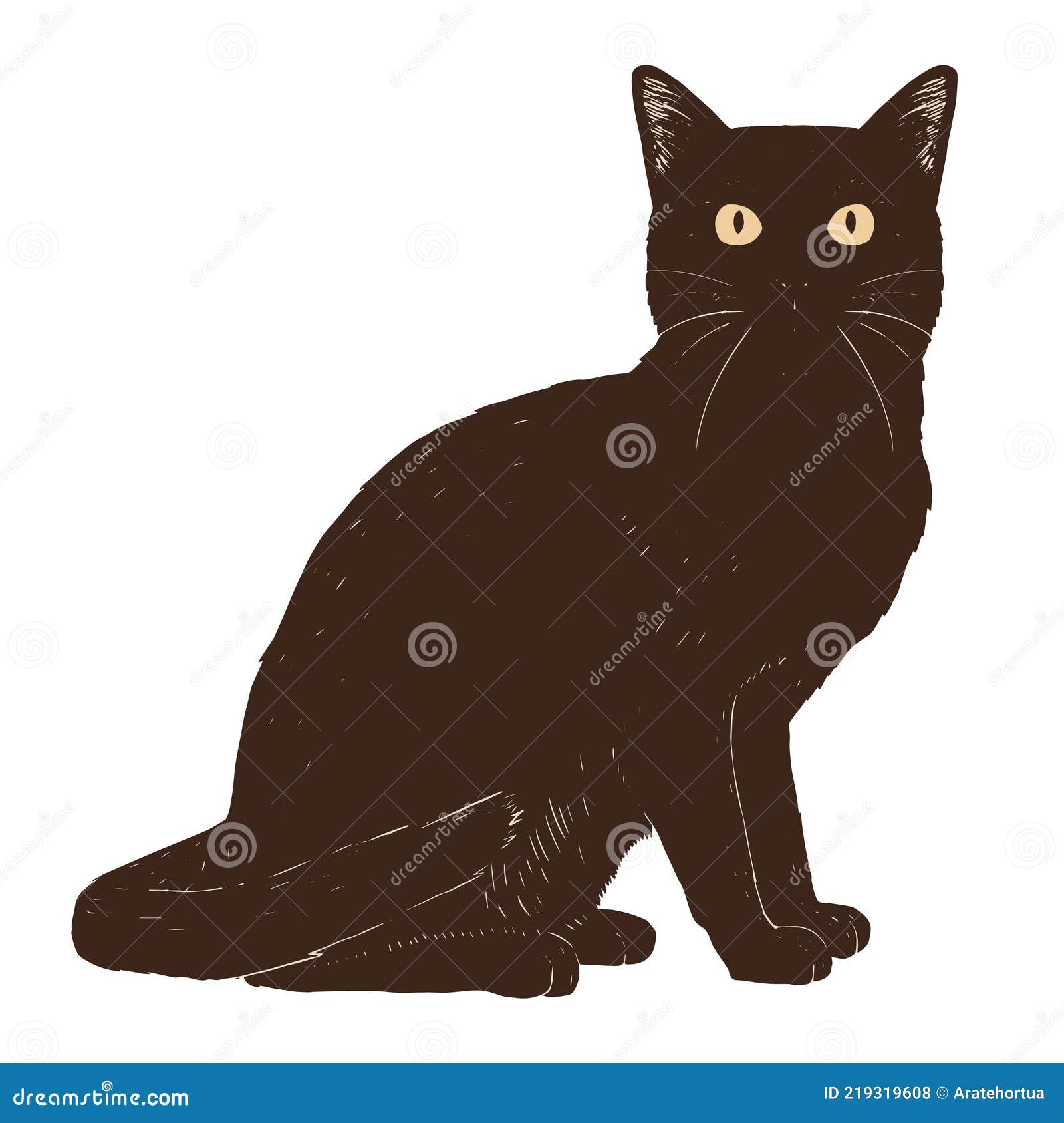 Isolated Realistic Cat Image Stock Vector - Illustration of white ...