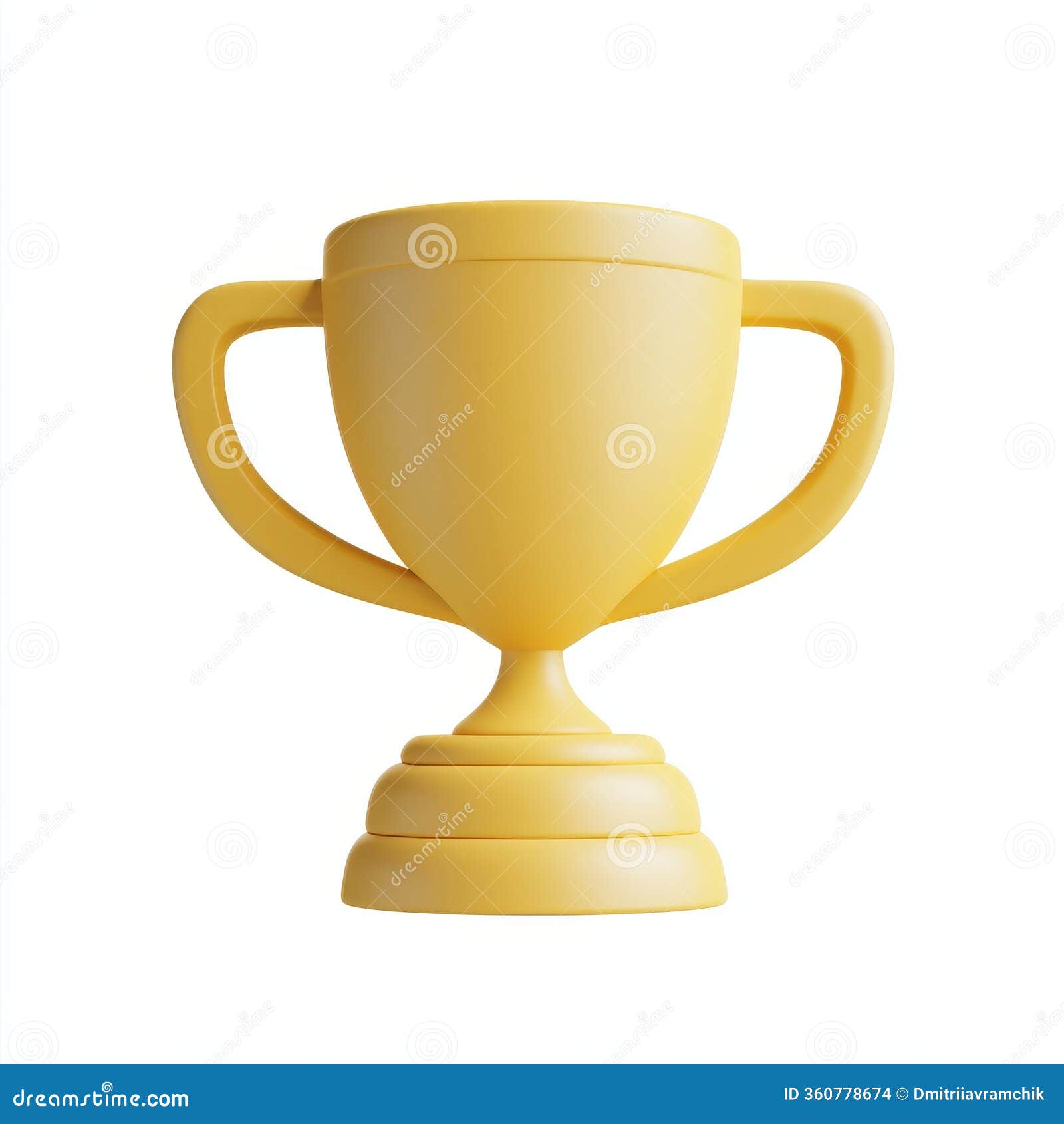 A Yellow Trophy Featuring A Black Outline And A Star In The Center ...