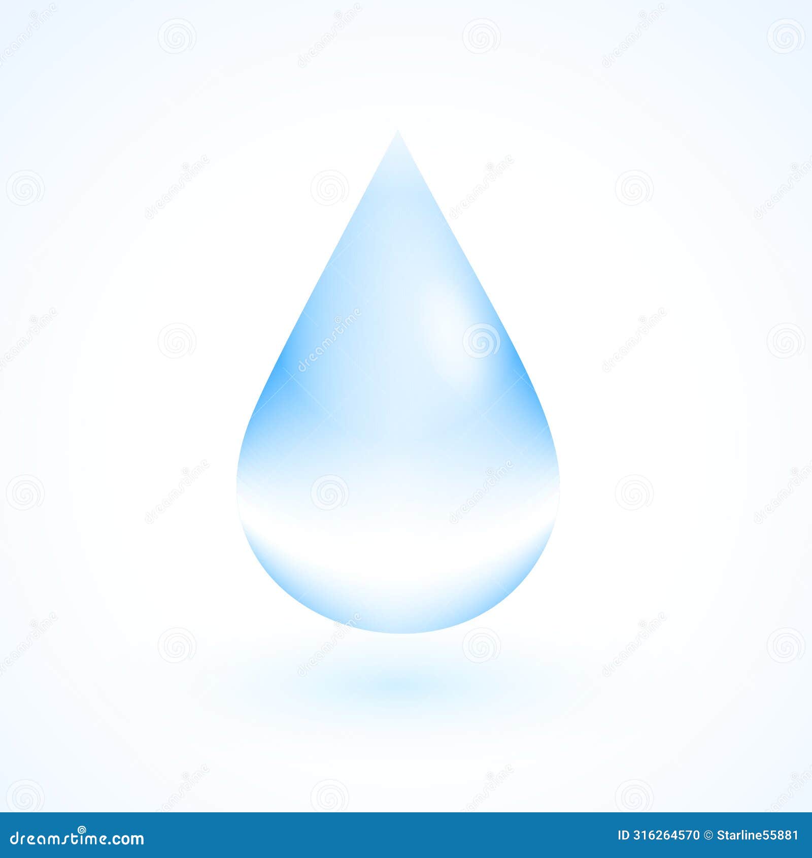 Isolated and Realistic Fresh Water Droplet Design Stock Vector ...