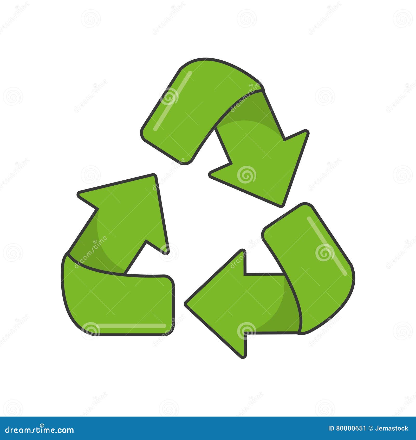 Isolated Recycle Symbol Design Stock Vector - Illustration of idea ...