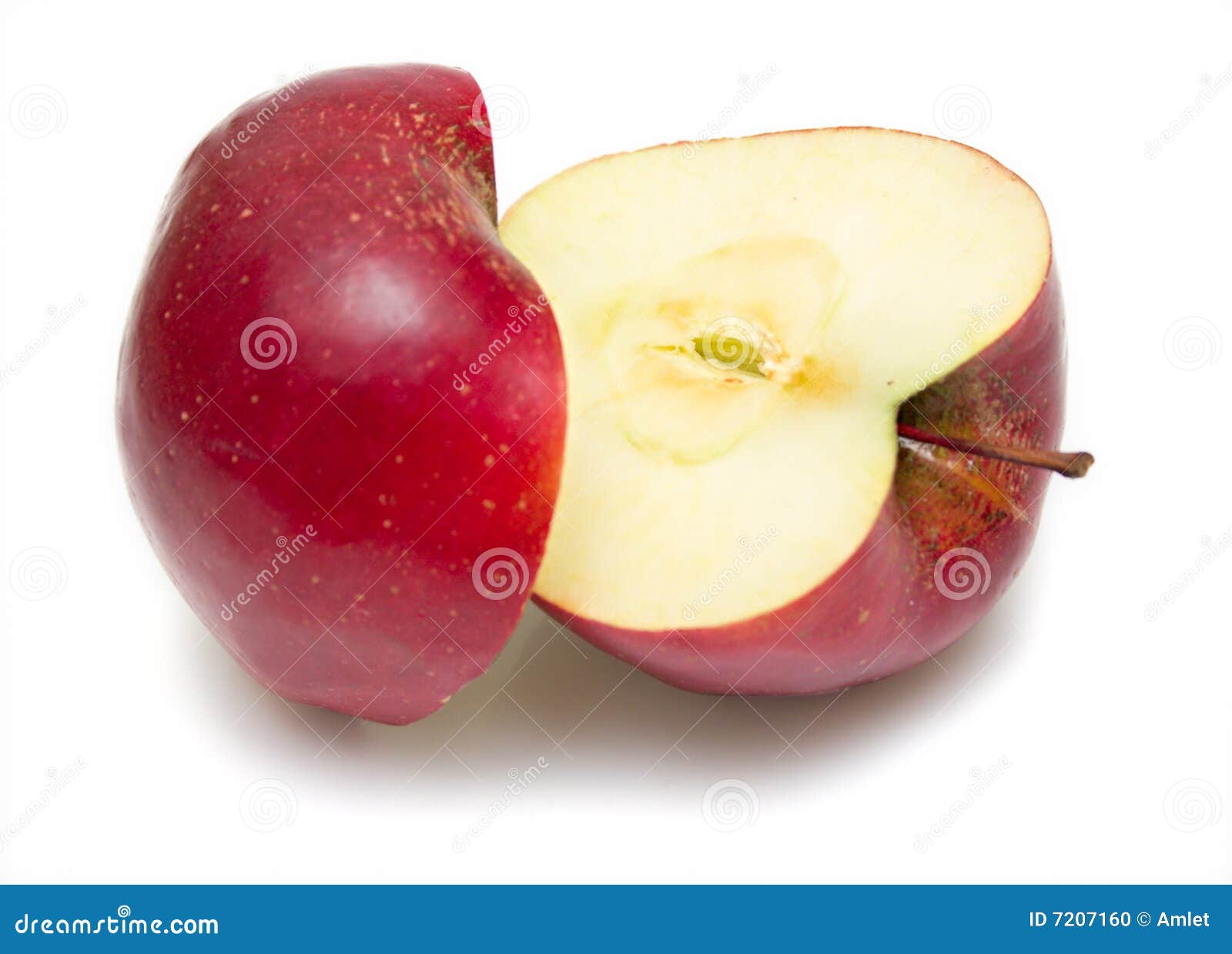 Isolated red apple 2 stock photo. Image of slice, dessert - 7207160