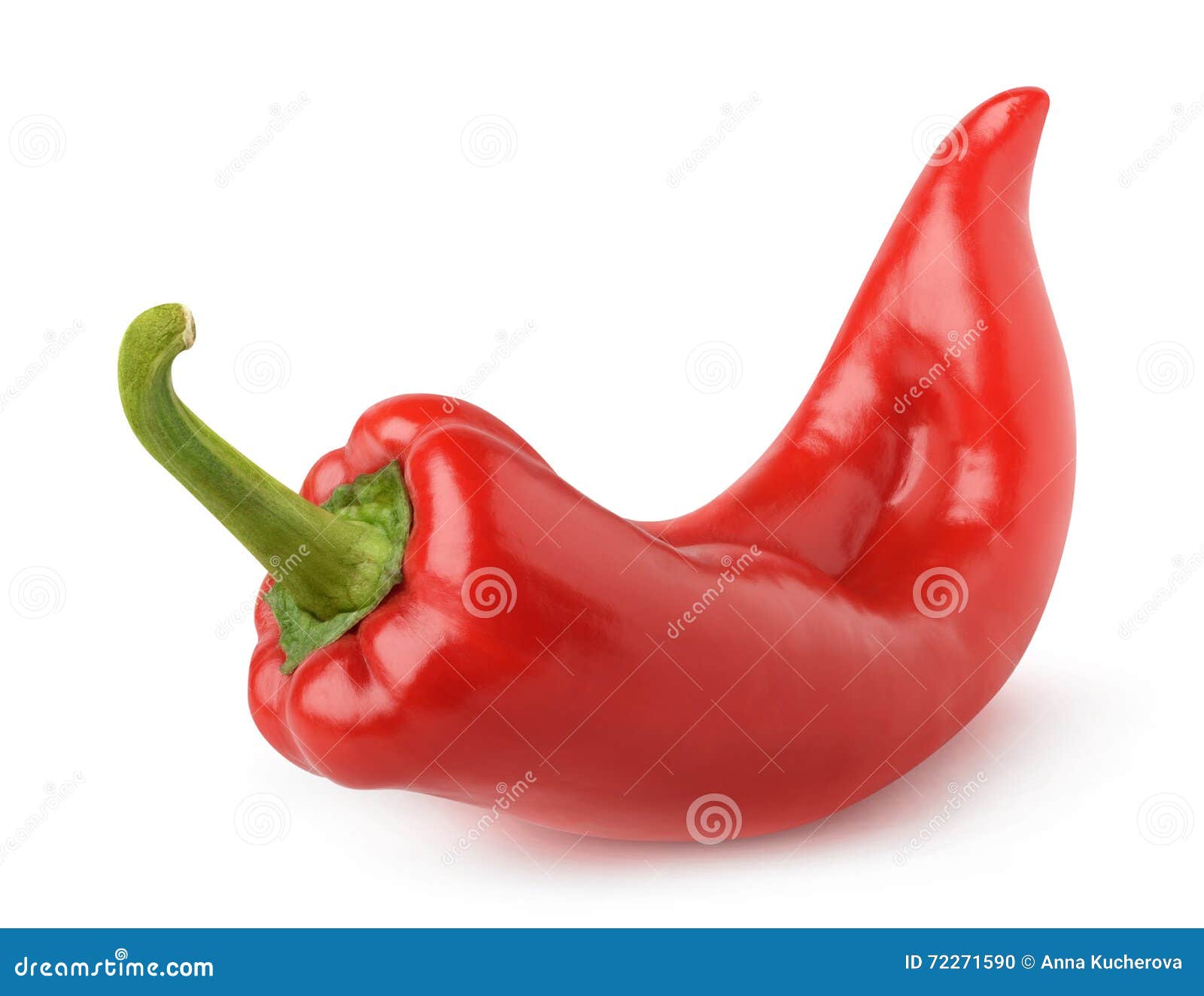Isolated red bell pepper stock photo. Image of object - 72271590