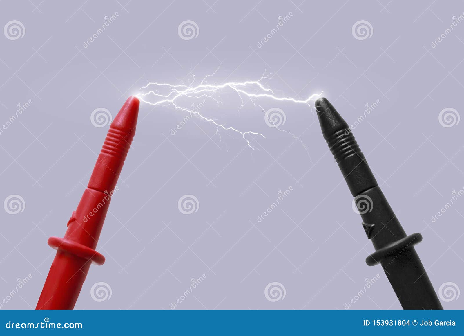 Red And Black Probes For Multimeter, Oscilloscope. Object Is Isolated ...