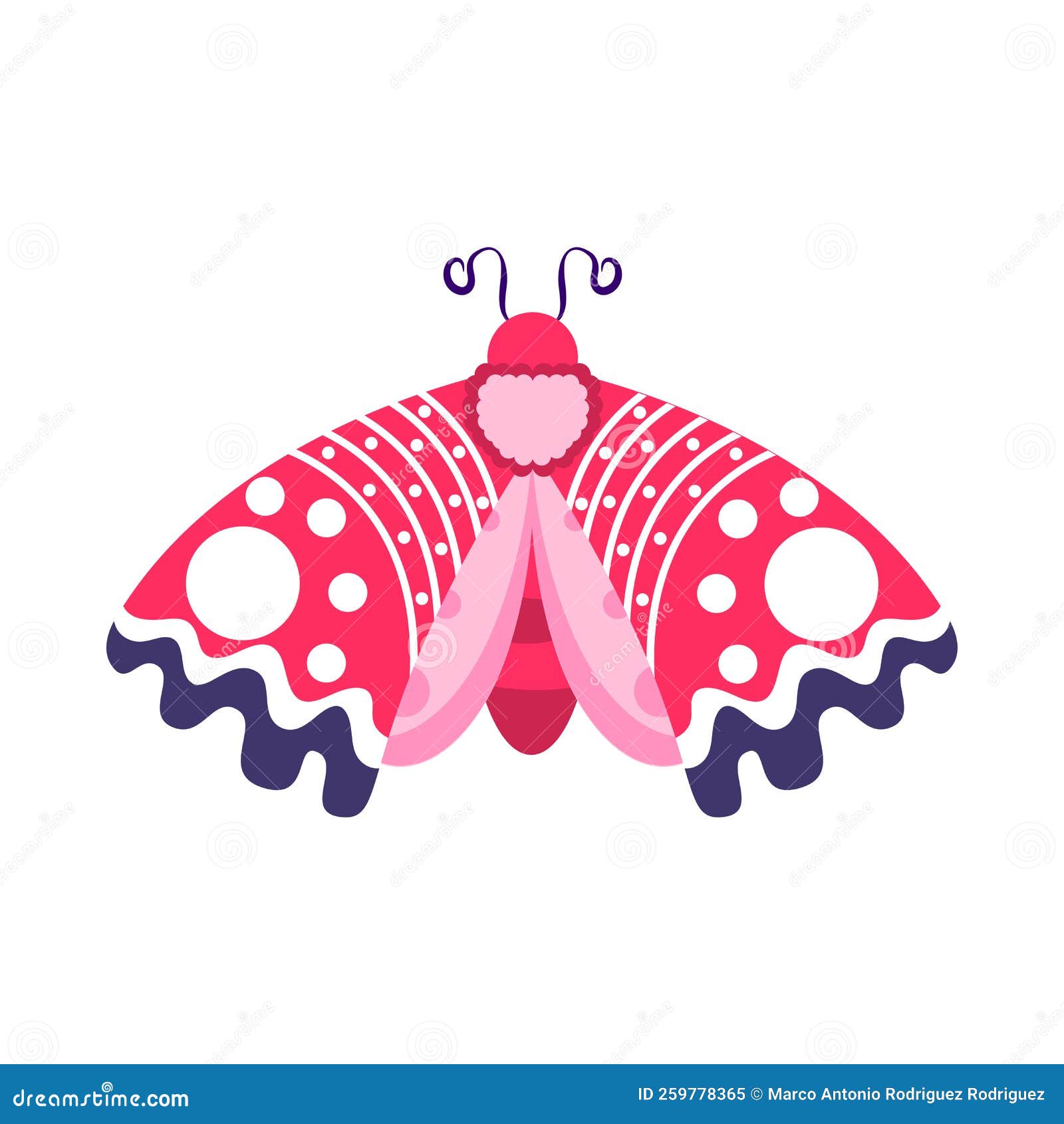 Isolated Red Butterfly Vector Illustration Stock Vector - Illustration ...