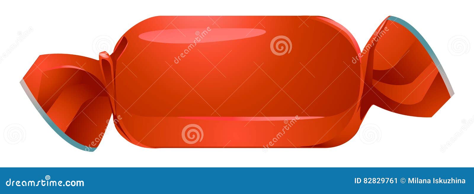 Isolated red candy stock vector. Illustration of caramel - 82829761