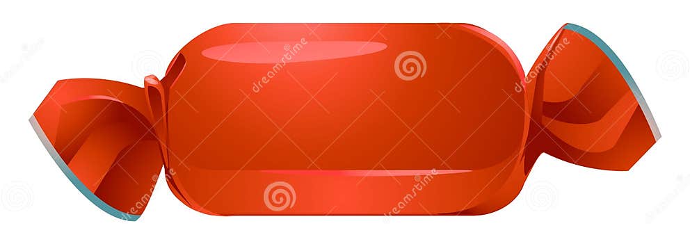 Isolated red candy stock vector. Illustration of caramel - 82829761