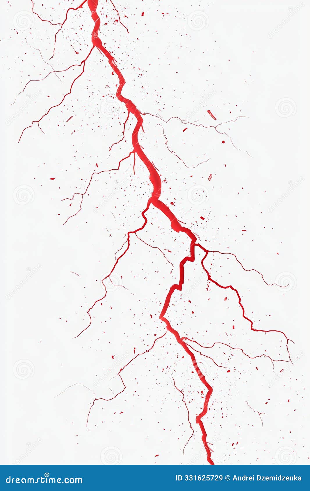 Isolated Red Electricity Beam on Transparent Background. Stock Image ...