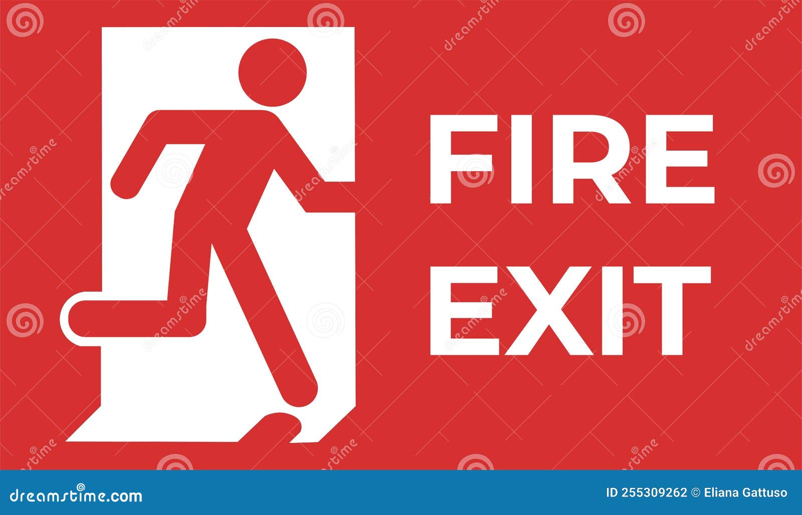 Isolated Red Fire Exit Icon. Concept of Emergency and Evacuation Stock ...