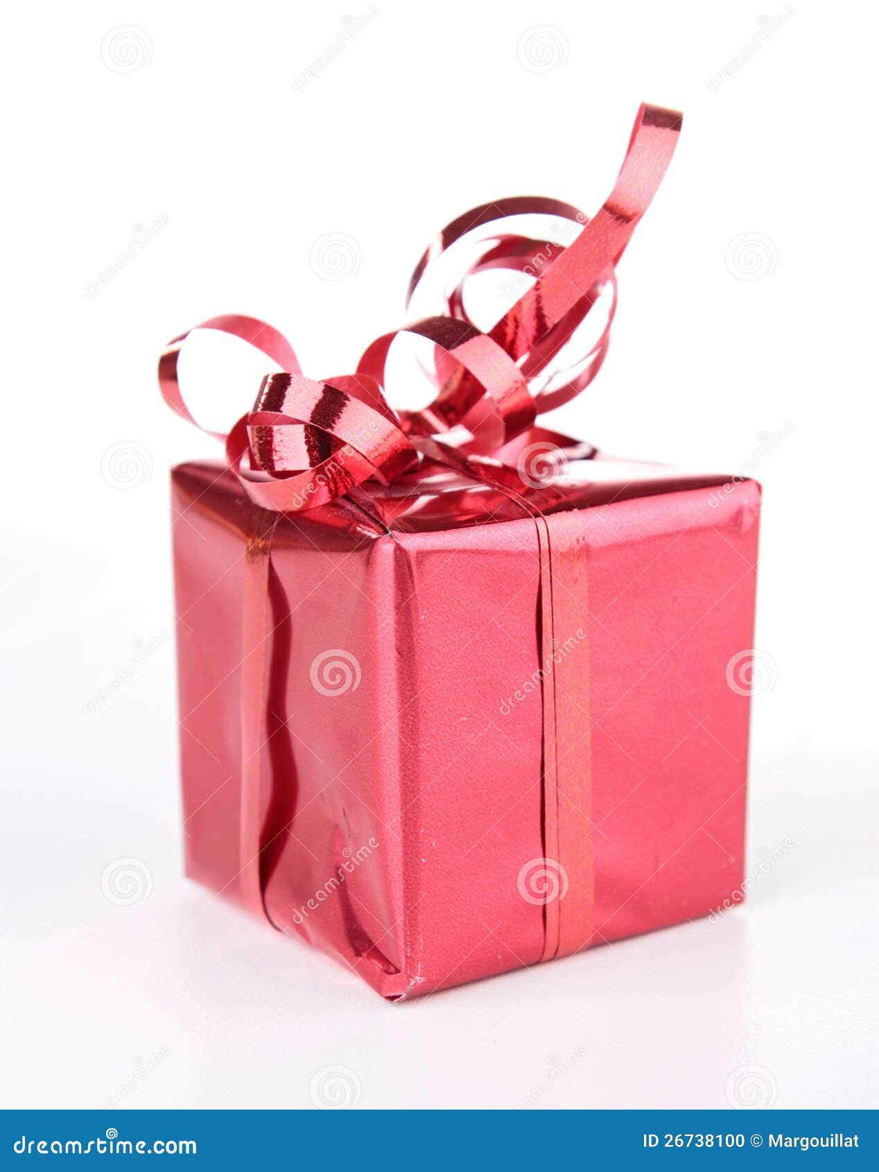 Isolated red gift box stock photo. Image of isolated - 26738100