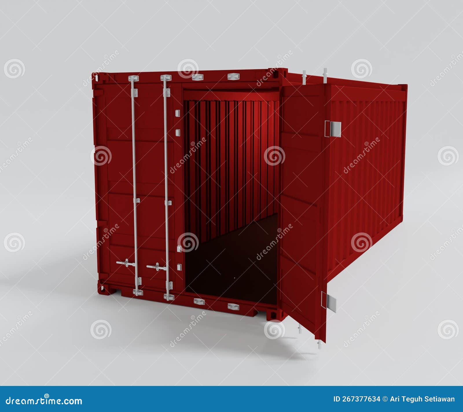 Red Half Opened Door Cargo Container Stock Illustration - Illustration ... Red Half Opened Door Cargo Container Stock Illustration - Illustration ...
