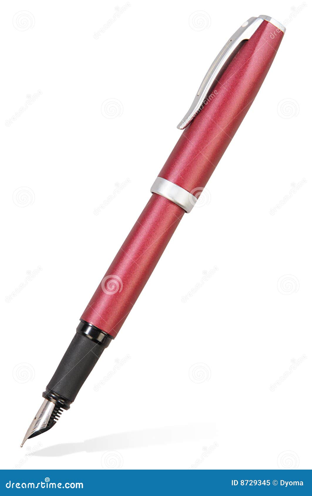 Isolated red ink pen stock image. Image of communication - 8729345