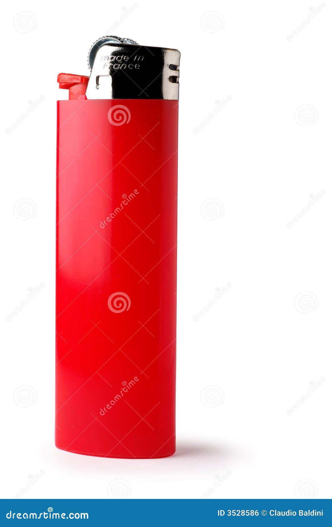 Isolated red lighter stock photo. Image of ignite, light - 3528586