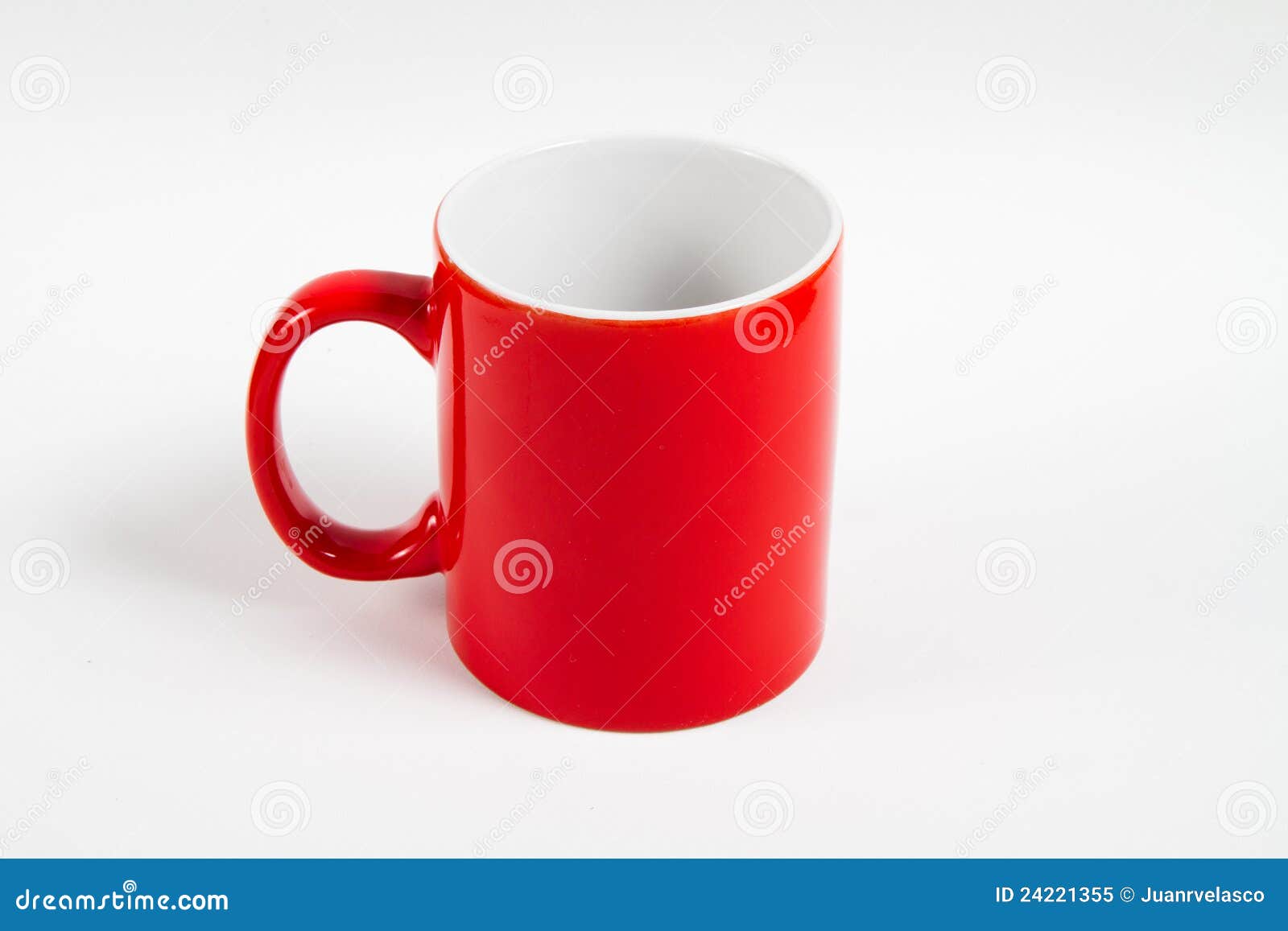 Isolated red mug stock image. Image of clean, diet, porcelain - 24221355