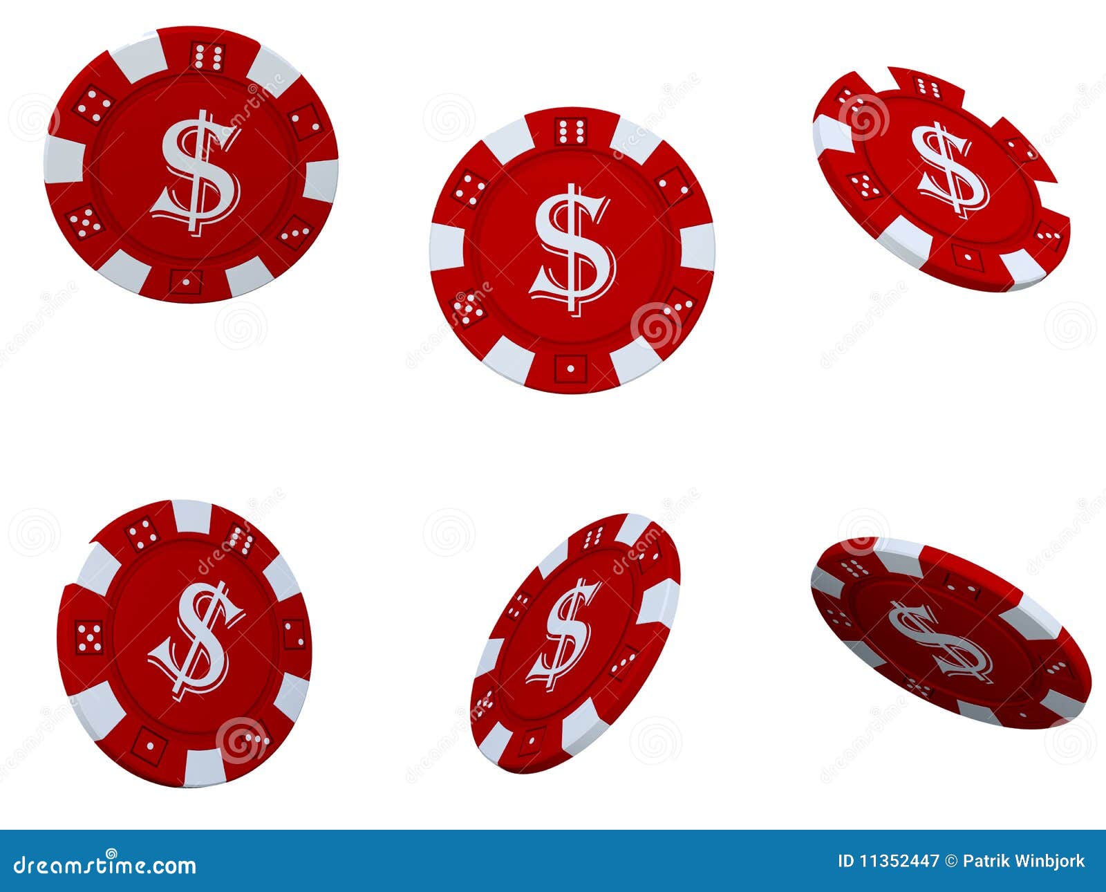 Isolated red poker chips stock illustration. Illustration of dice ...